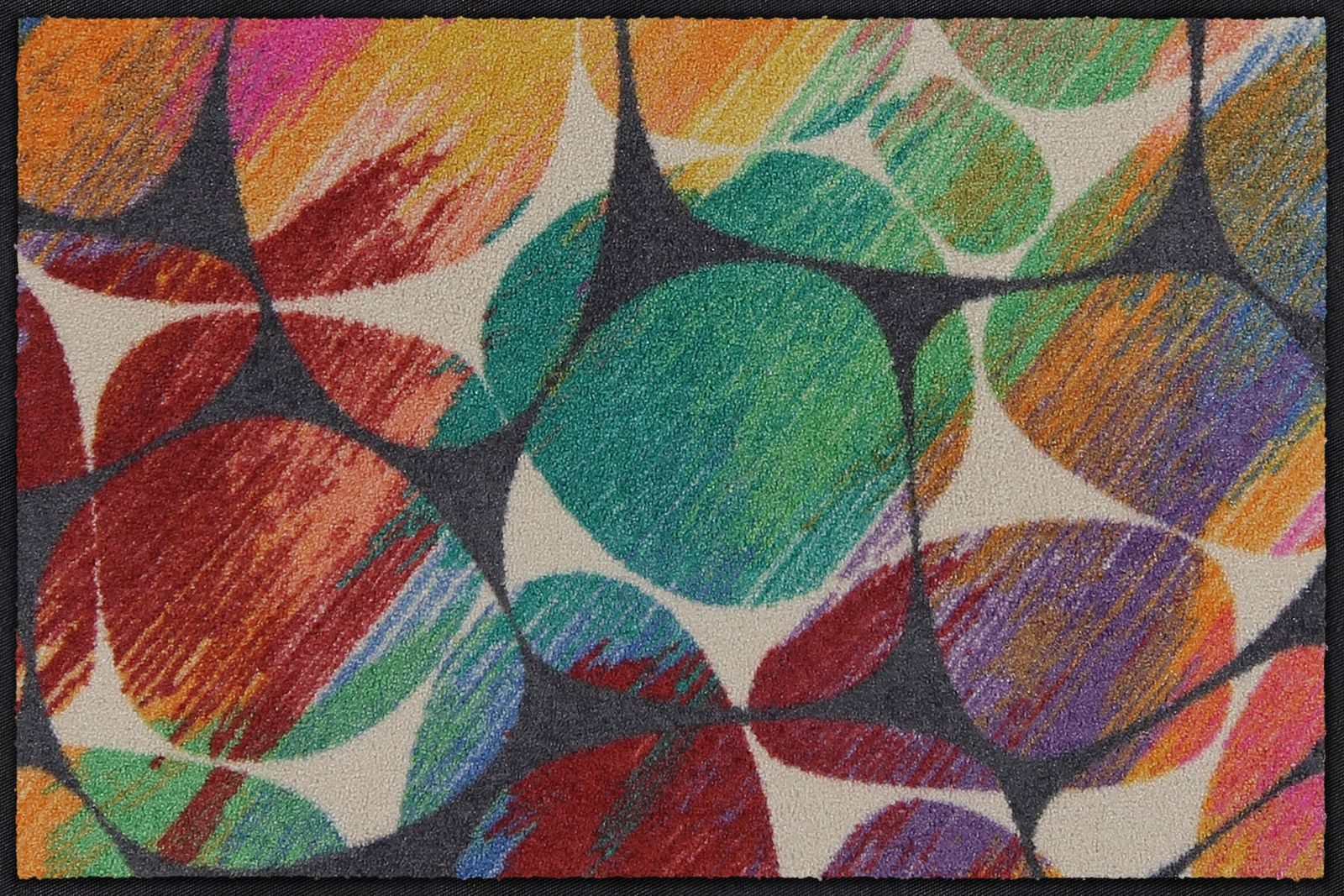 Salonloewe Fußmatte Salonloewe STONE LAYERS COLOURFUL Fußmatte Wohnmatte 50 x 75 cm, Salonloewe ...