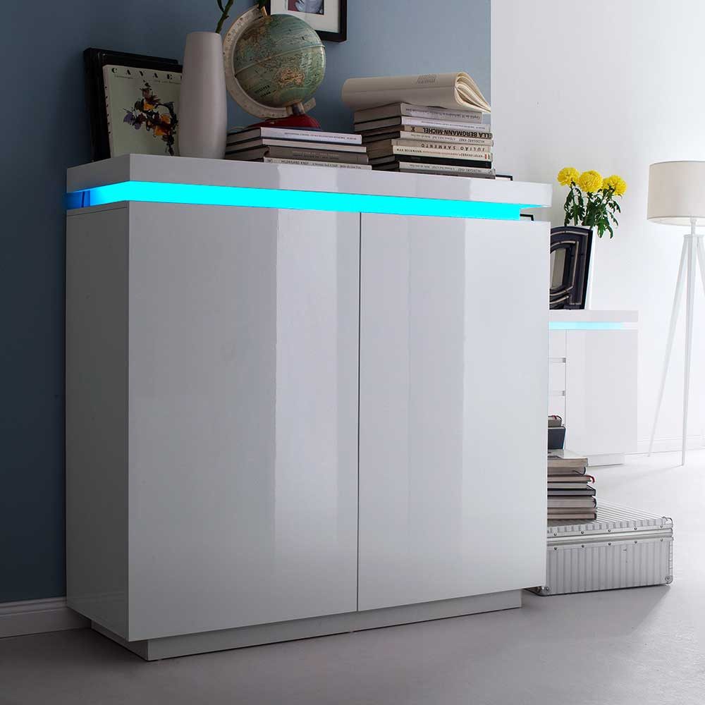 Pharao24 Sideboard Memba, mit Wechsellicht Beleuchtung ...