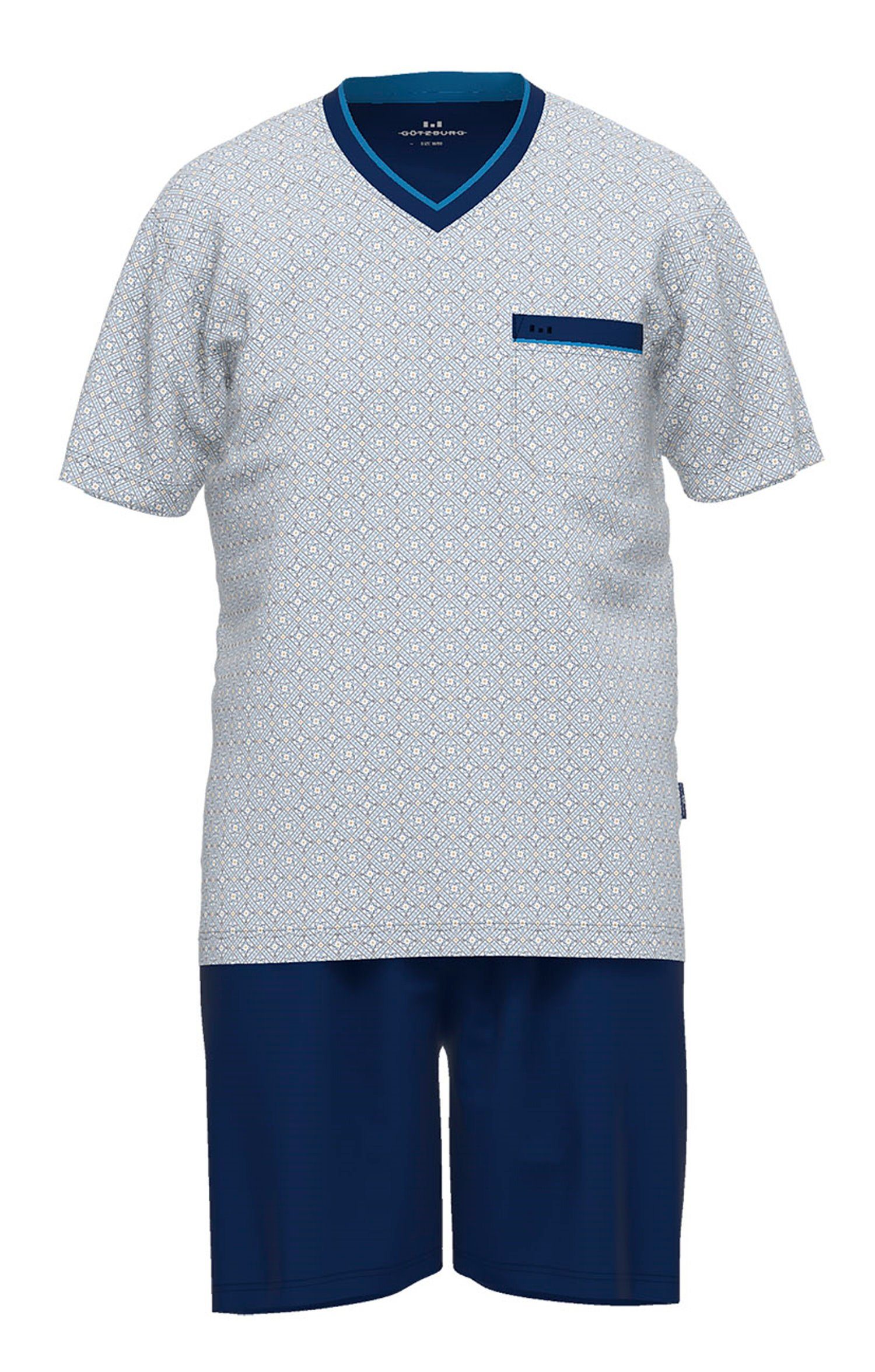 GÖtzburg Pyjama Schlafanzug Herren 2 Tlg Baumwolle
