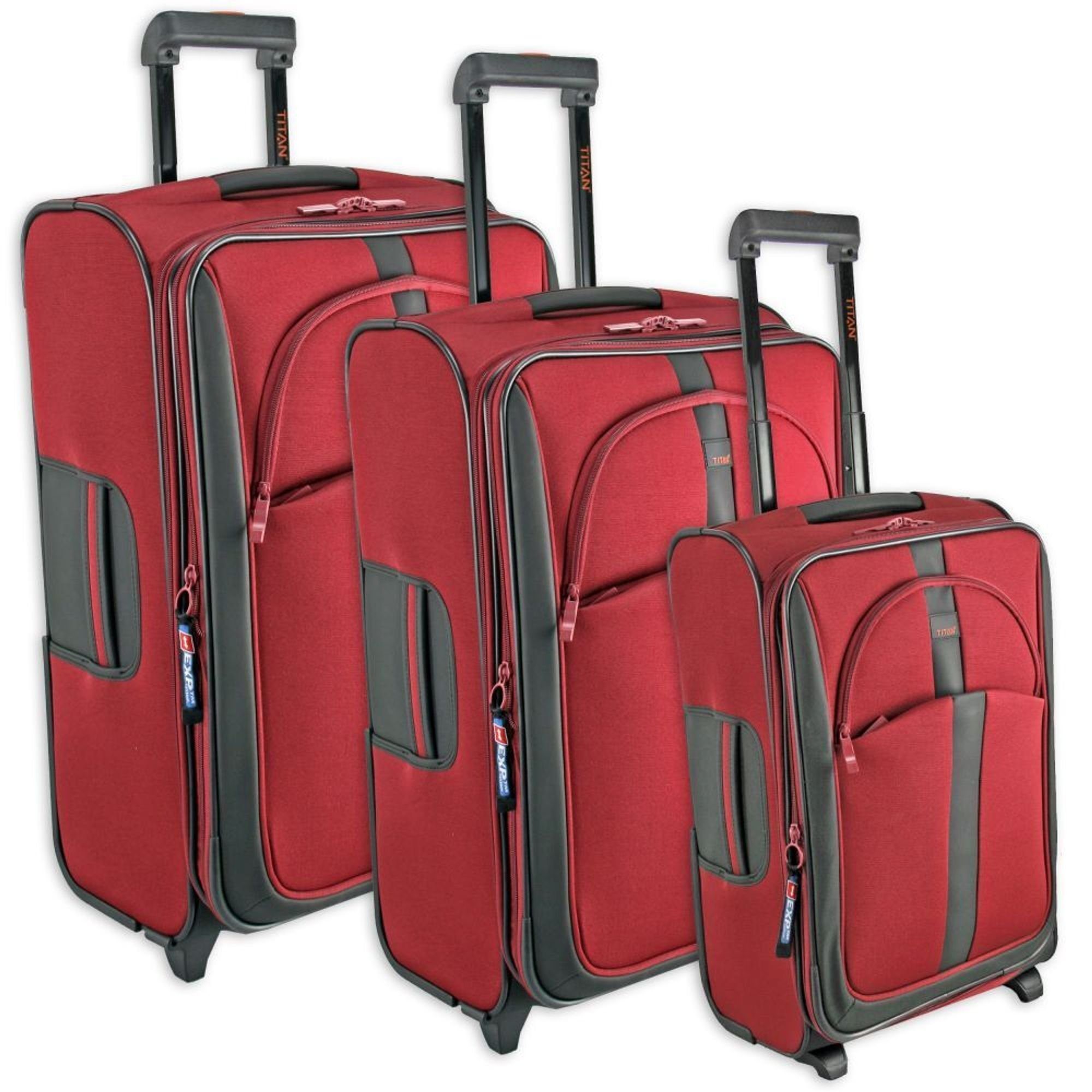Titan® Trolleyset New Level 2 Rollen 3 Teilig 3 Tlg Polyester