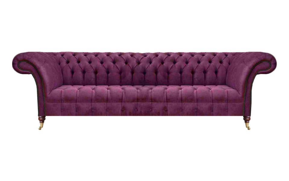 Jvmoebel Chesterfield Sofa Luxus Textil Möbel Sofa Viersitzer Couch