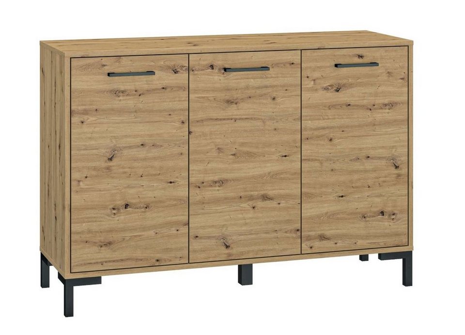 99rooms Kommode Nils Ii Eiche Artisan Dekor Sideboard Standschrank