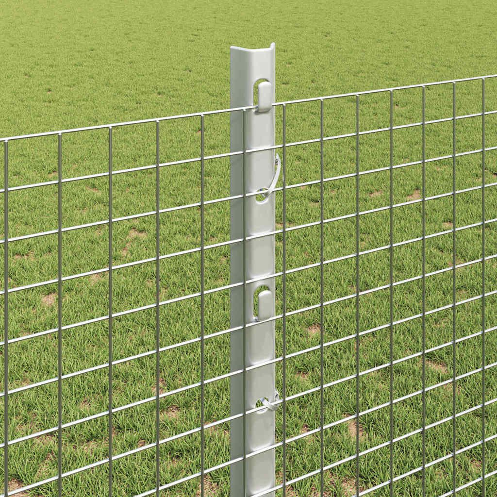 vidaXL Gartenzaun Schweißdrahtzaun mit Pfosten 10 x 1,2 m (B x H), (1 ...