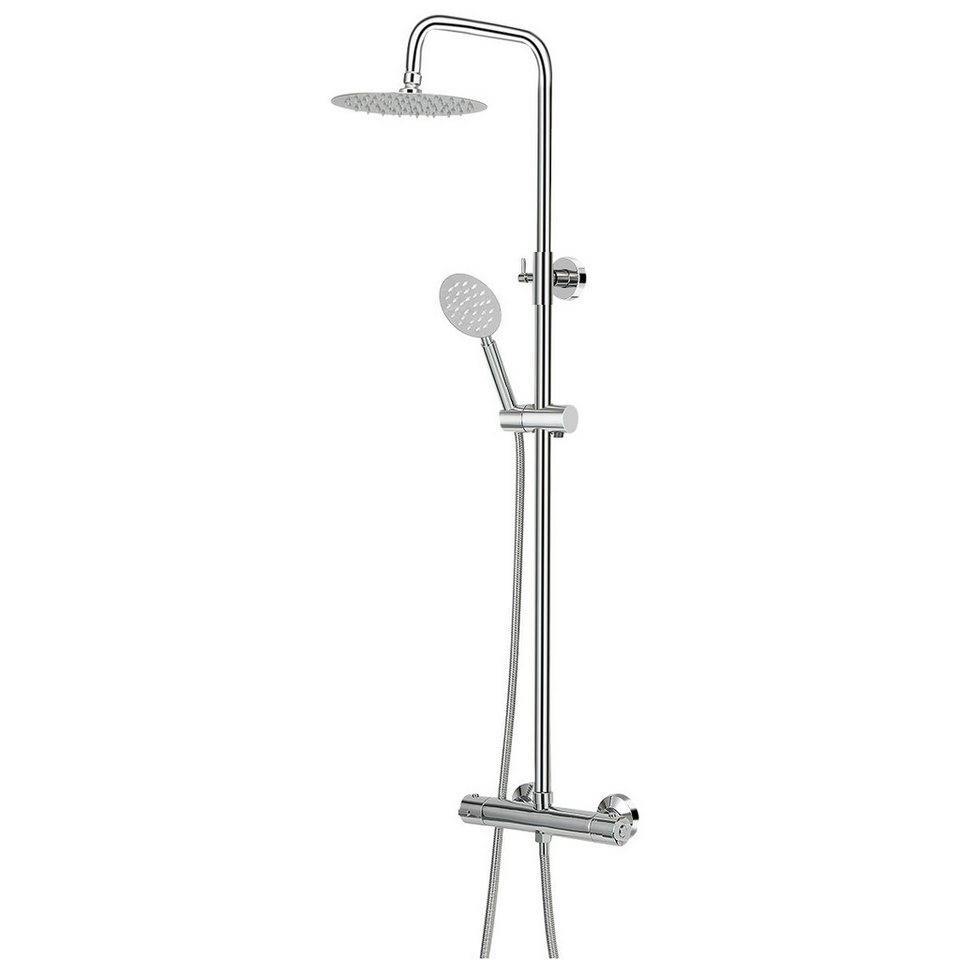 Letgospt Brausegarnitur Duschsystem Mit Messing Thermostat Duschset