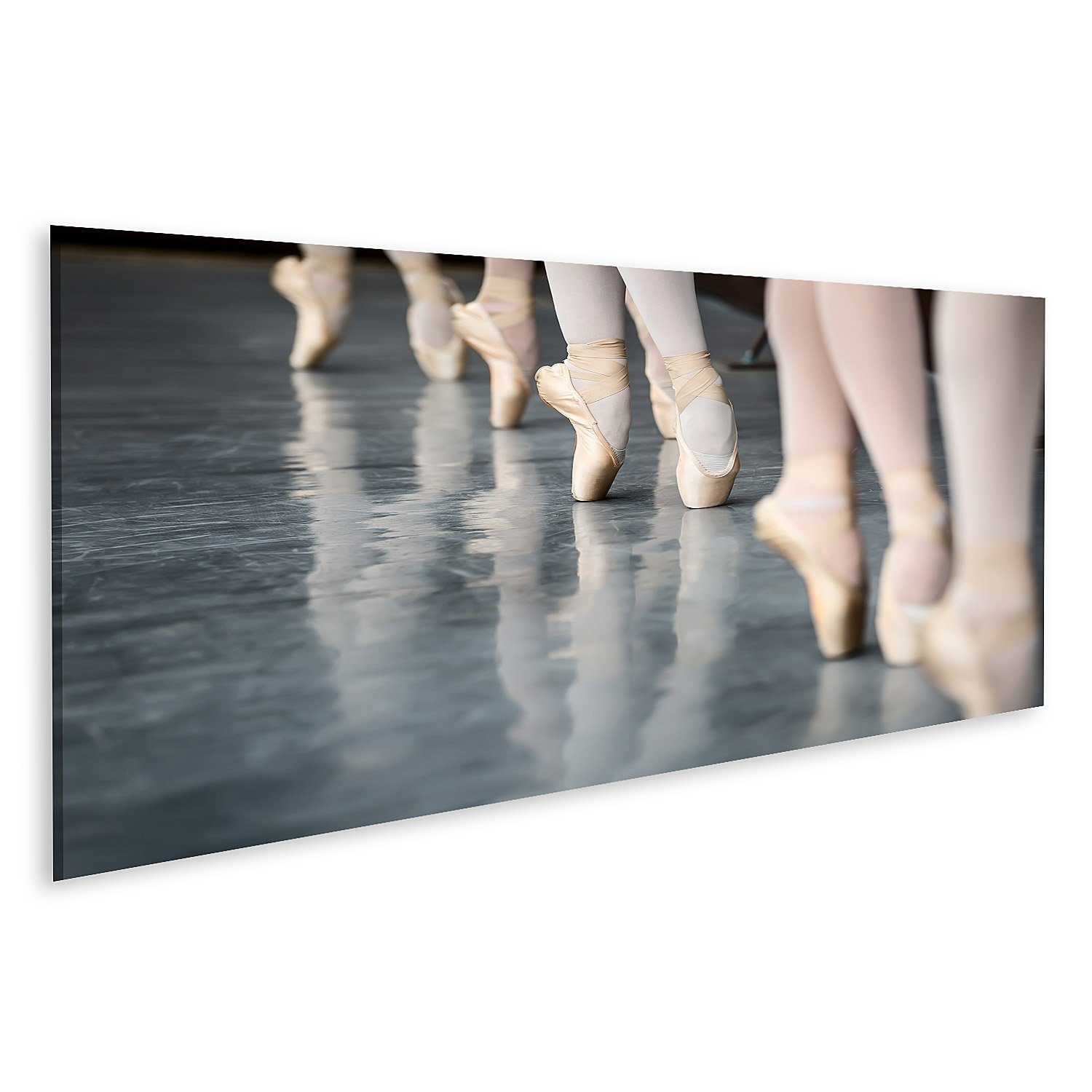 islandburner Leinwandbild Bild auf Leinwand Beine Tänzer Auf Pointe In Der Nähe Des Choreographi