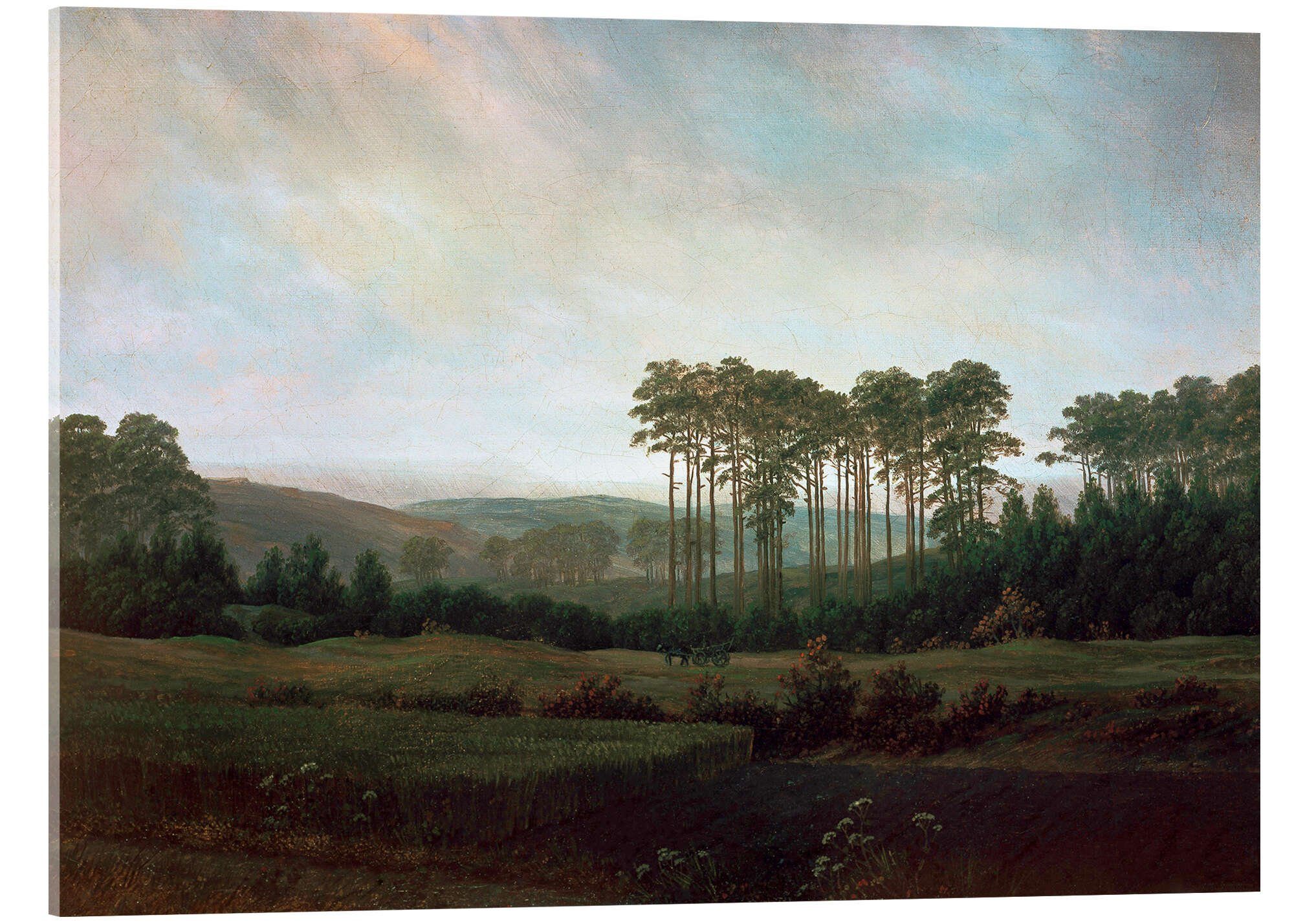 Posterlounge Acrylglasbild Caspar David Friedrich Der Nachmittag Malerei