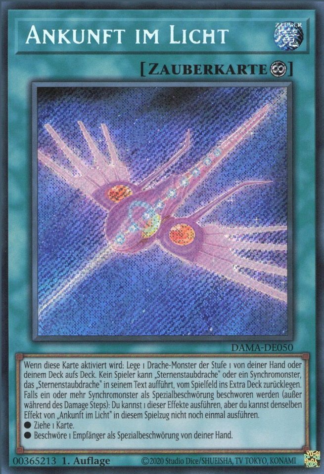 Recollectibles Sammelkarte Yugioh Karte Ankunft Im Licht Deutsch Yu Gi