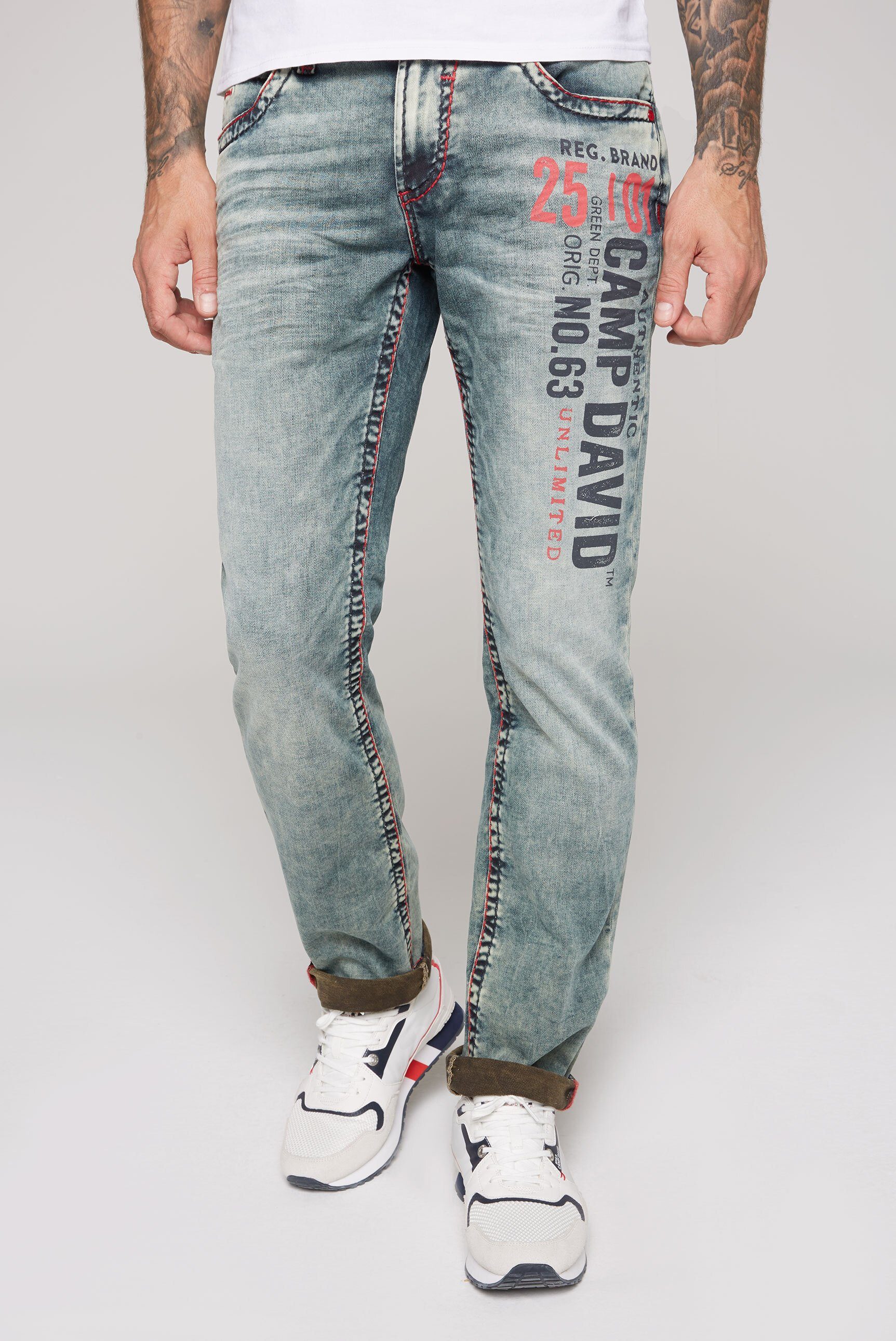 Wunderschãne Camp David Jeans Herren Bild