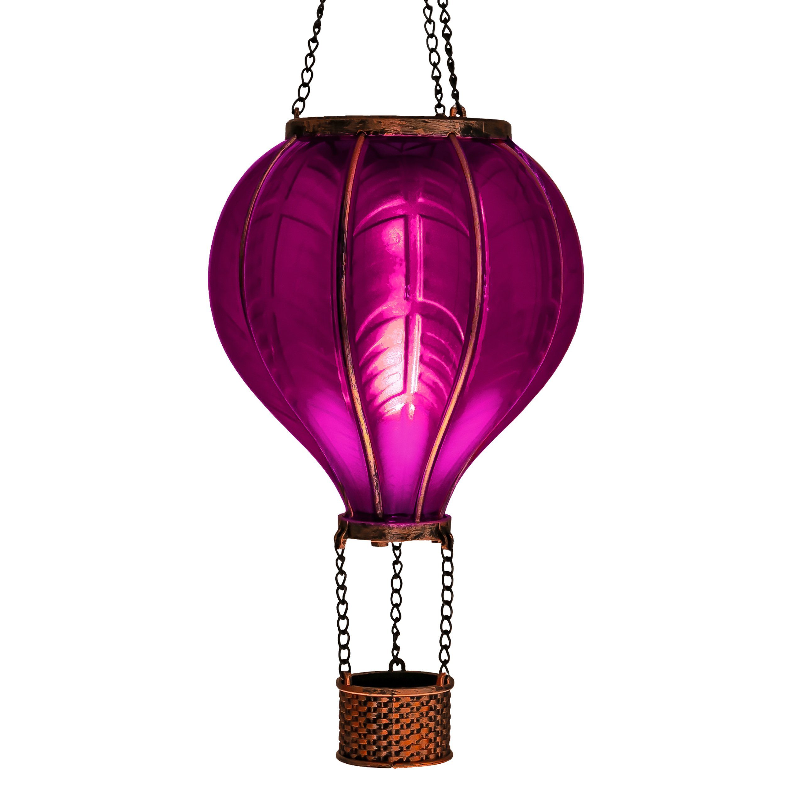 IC Gardenworld LED Solarleuchte LED Solar Heißluftballon mit ...