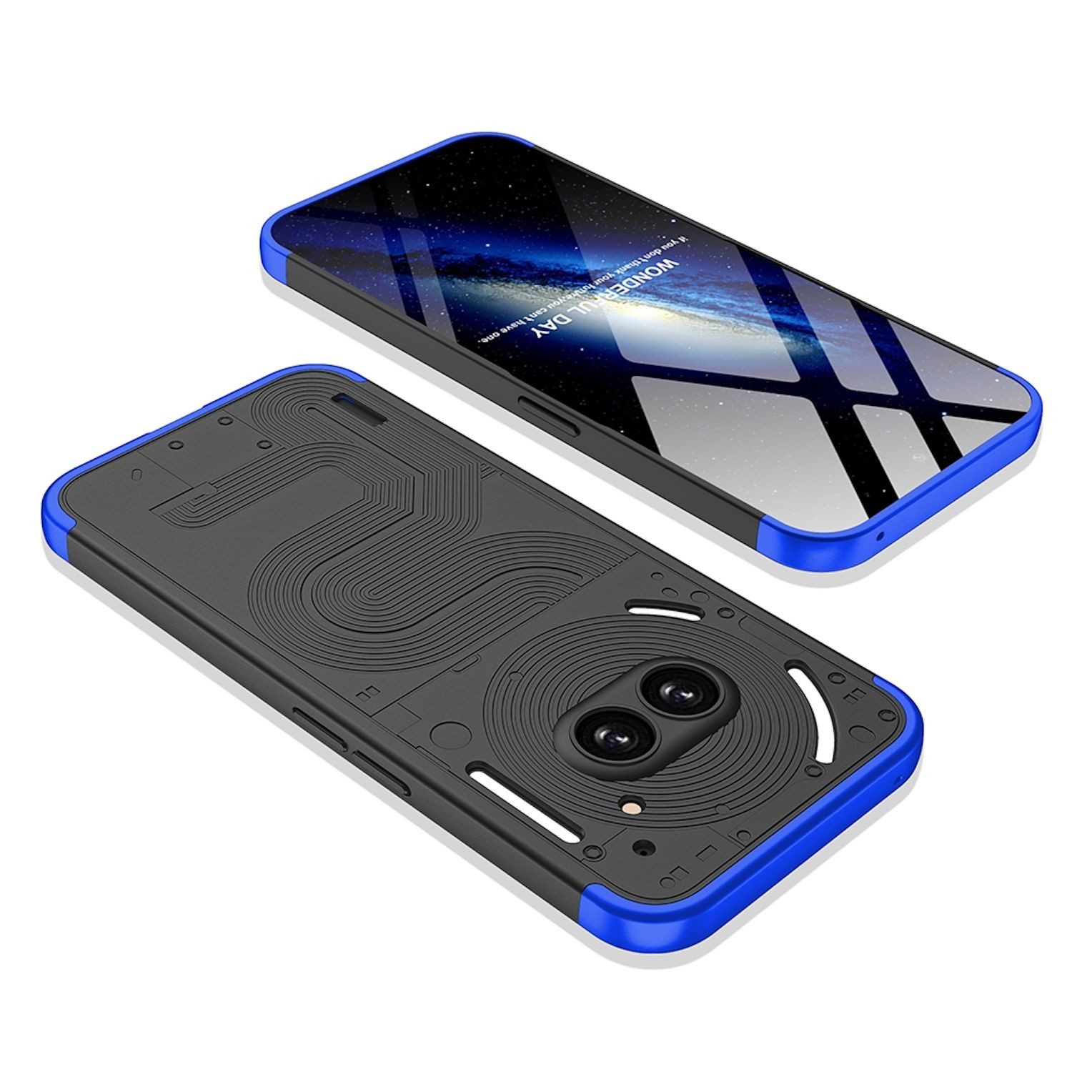 Wigento Handyhülle Für Nothing Phone 2a Plus Tpu Acryl Hybrid Schutz