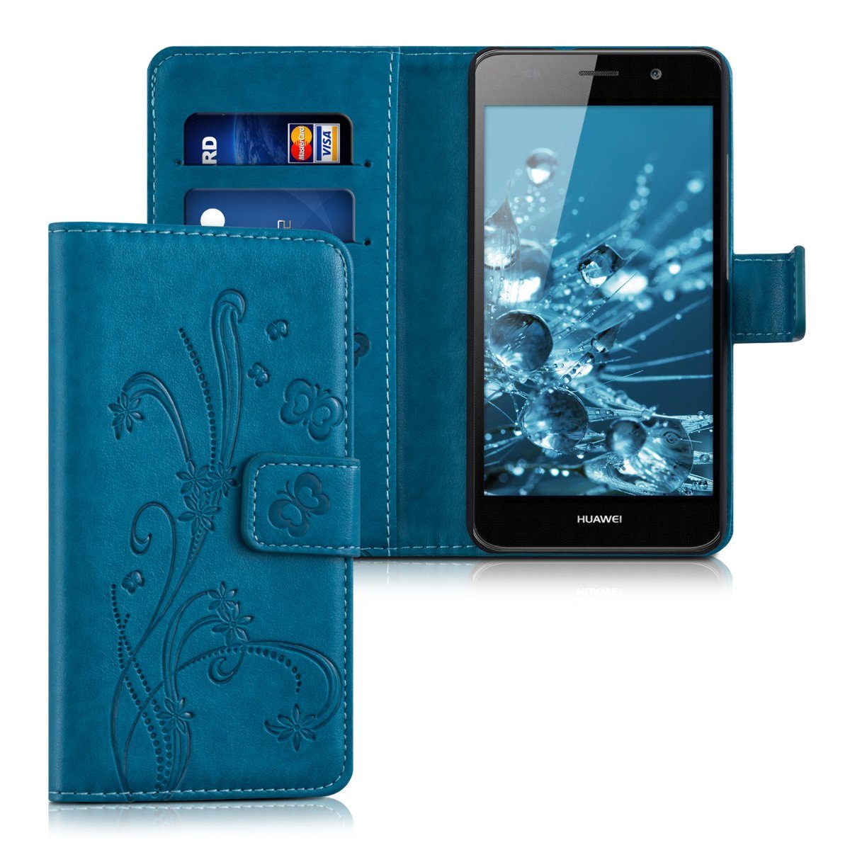 Kwmobile Handyhülle Wallet Case Kompatibel Mit Huawei Y6 2015