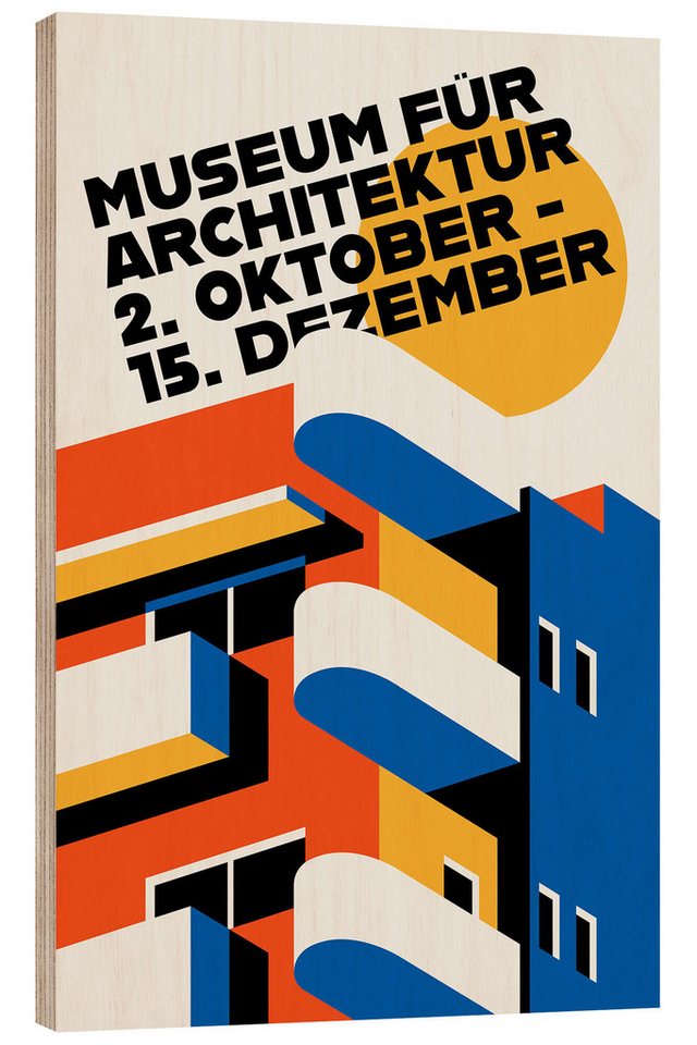 Posterlounge Holzbild Bo Lundberg Museum Für Architektur Modern Malerei