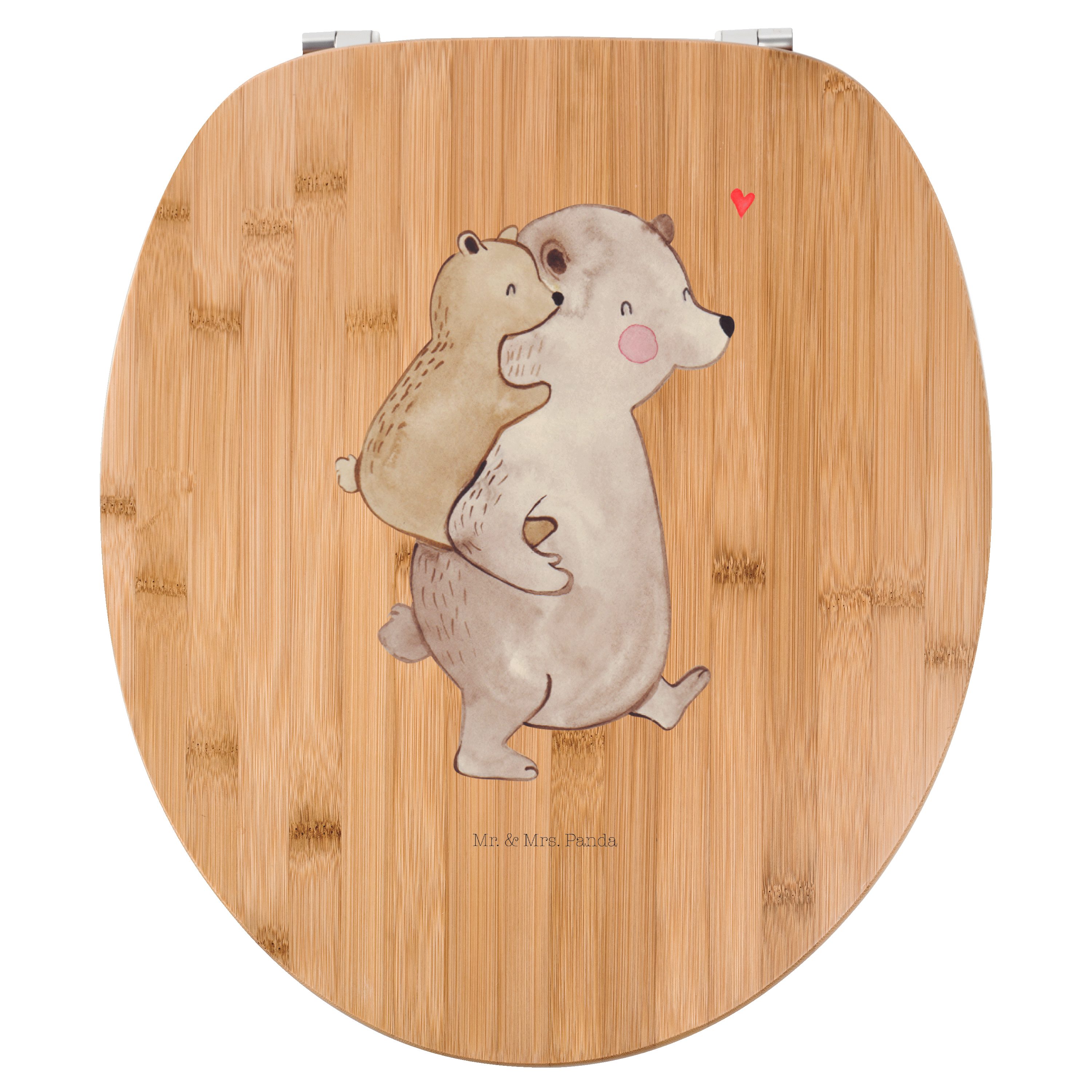 Mr. & Mrs. Panda WC-Sitz Papa Bär - Weiß - Geschenk, WC-Sitz ...