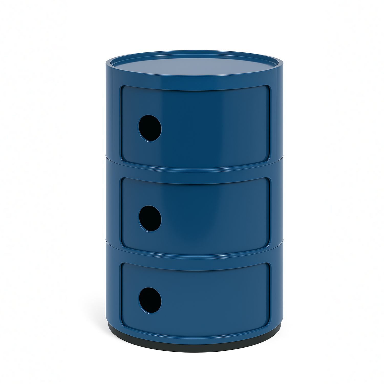 Kartell Container Componibili mit drei Fächern Blau