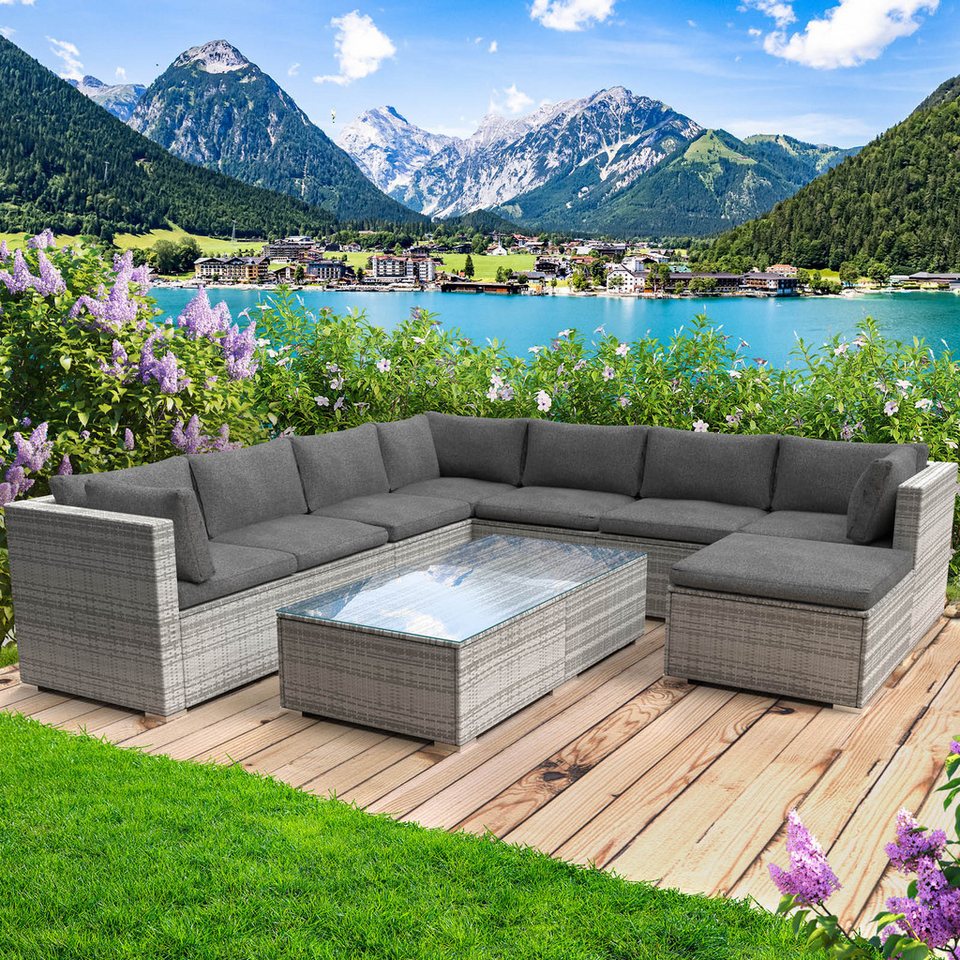 Brast Gartenlounge Set Pleasure Für 7 Personen Inkl Extra Dicke Kissen