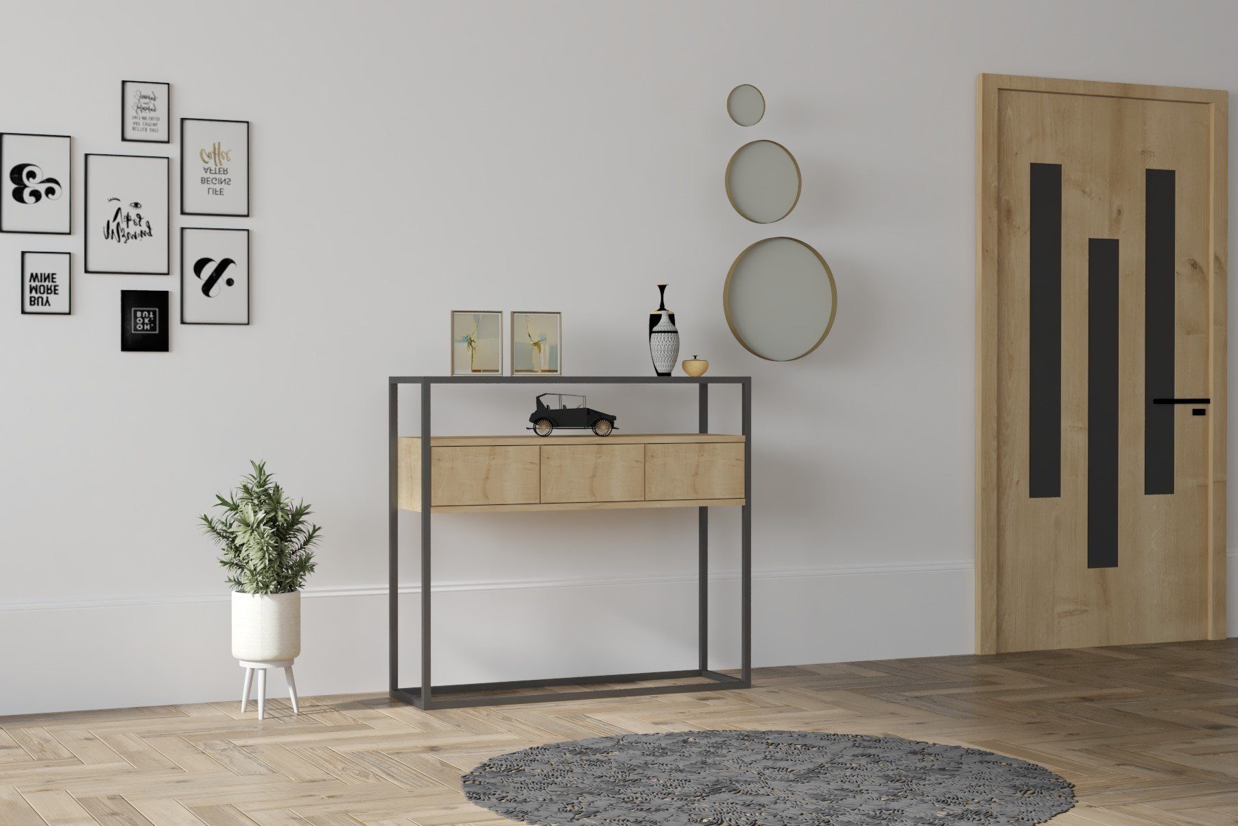 Skye Decor Konsole 100 Melamine Coated Particle Board 70 Cm X 34 Cm X