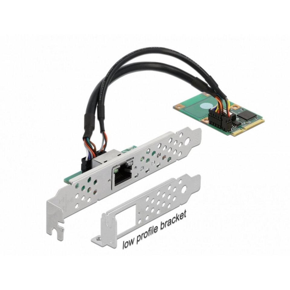 Delock DeLOCK MiniPCIe I/O PCIe LAN 1xRJ45 i210, Netzwerk-Adapter Delock DeLOCK MiniPCIe I/O PCIe LAN 1xRJ45 i210, Netzwerk-Adapter