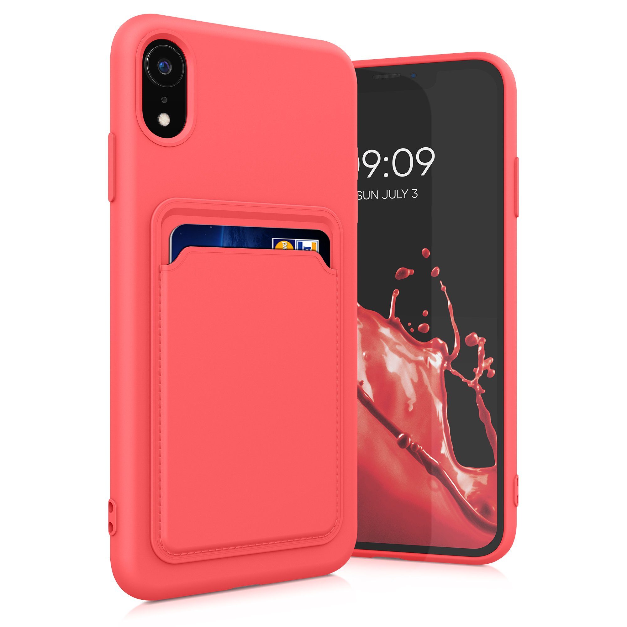 Kwmobile Etui Hülle Für Apple Iphone Xr Handyhülle Mit Fach Für Karten
