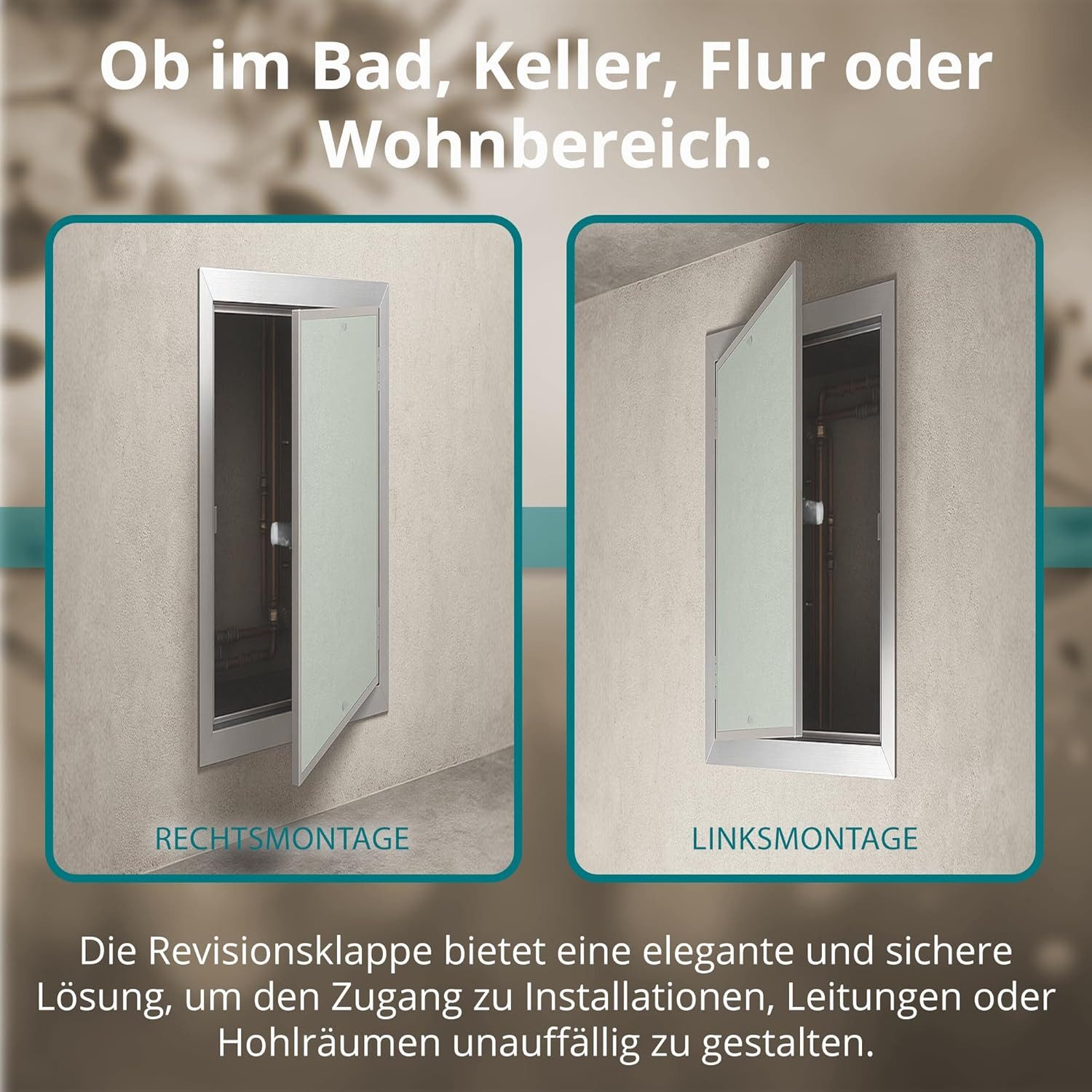 Easy Act GmbH Revisionsklappe Revisionsklappe Rahmen aus Alu ...