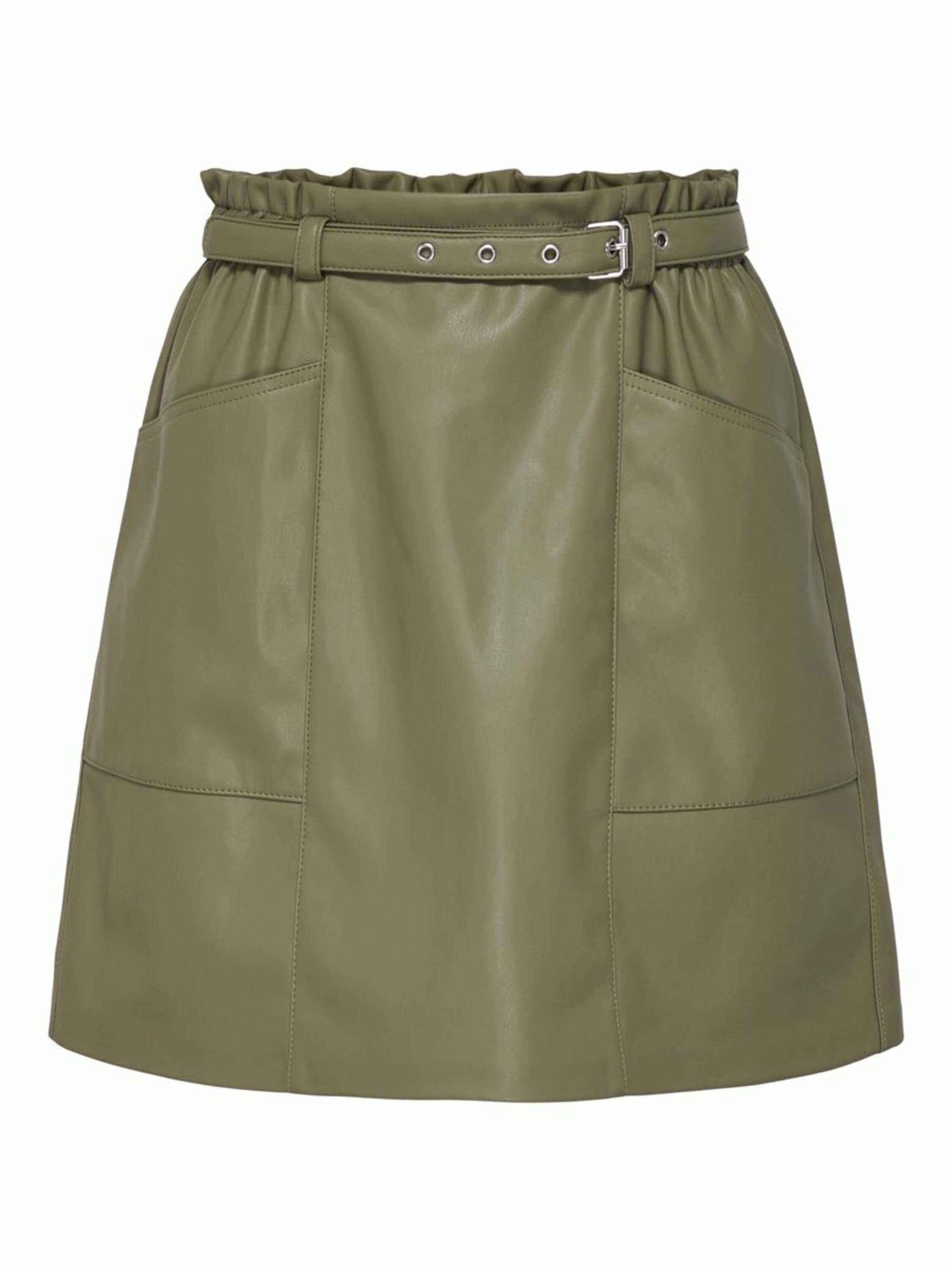 ONLY A-Linien-Rock (1-tlg) Drapiert/gerafft, Seitliche Eingrifftaschen