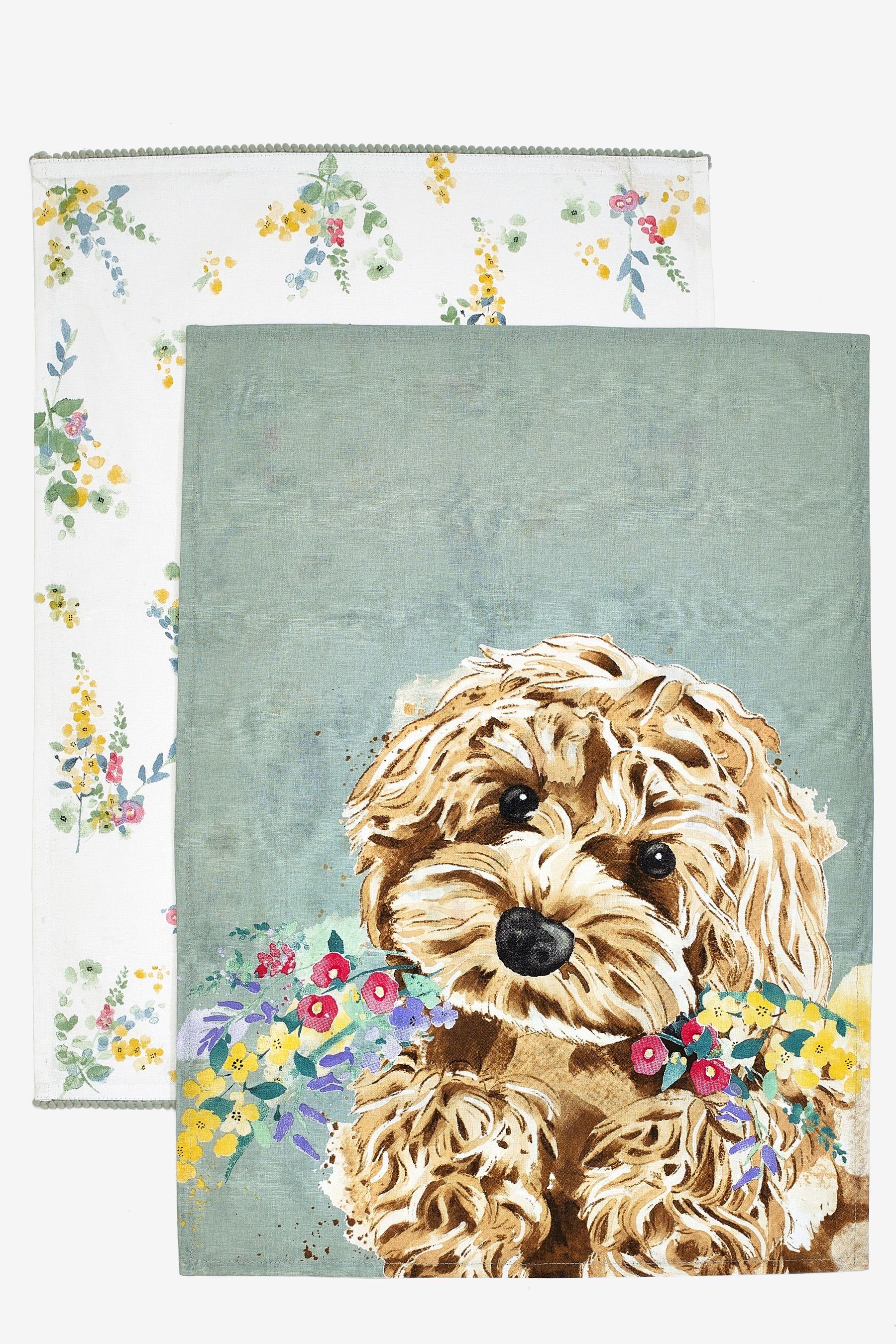 Next Geschirrtuch 2er-Set Geschirrtücher, Charlie Cockapoo, (3-tlg ...