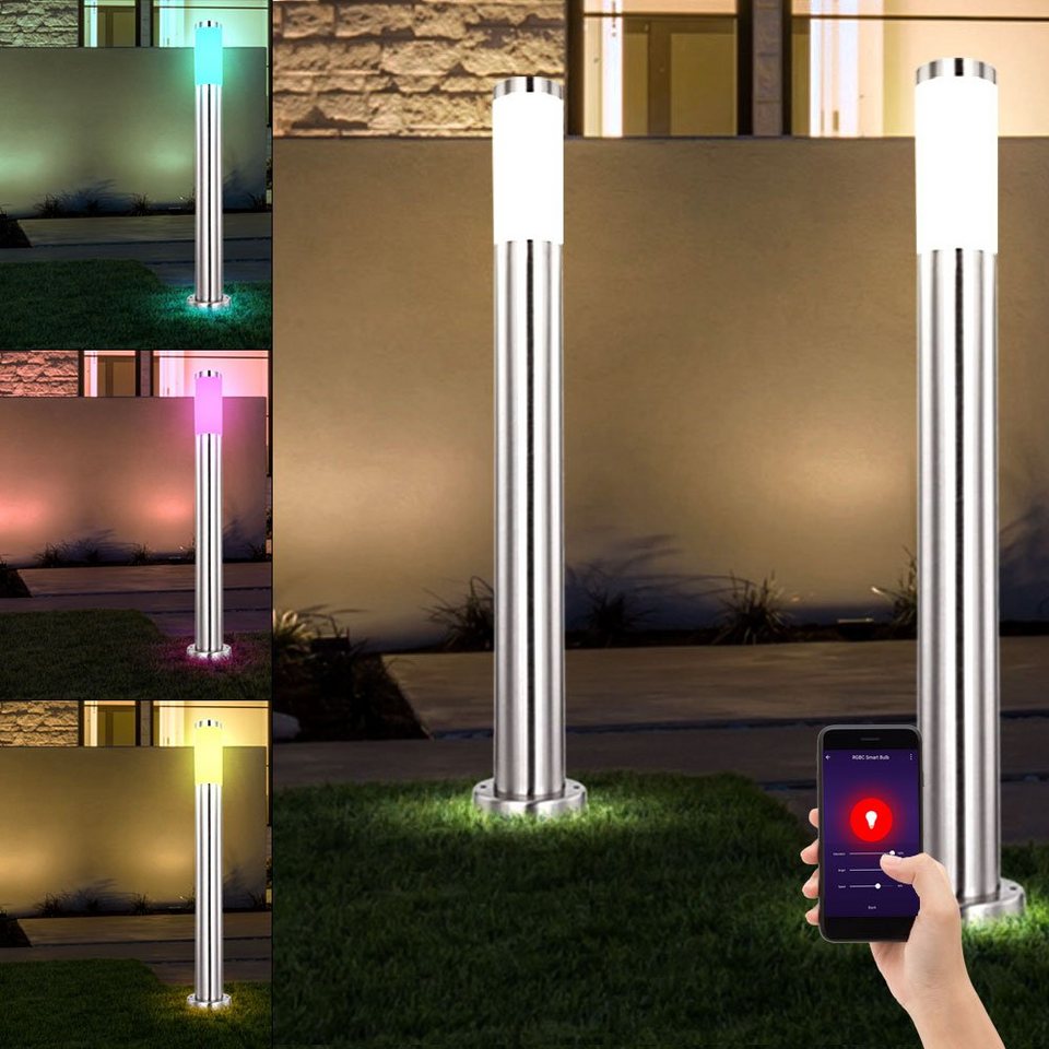 Etc Shop Led Außen Stehlampe Leuchtmittel Inklusive Kaltweiß