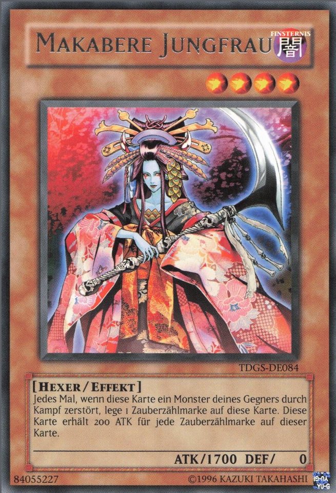 Recollectibles Sammelkarte Yugioh Karte Makabere Jungfrau Deutsch Yu