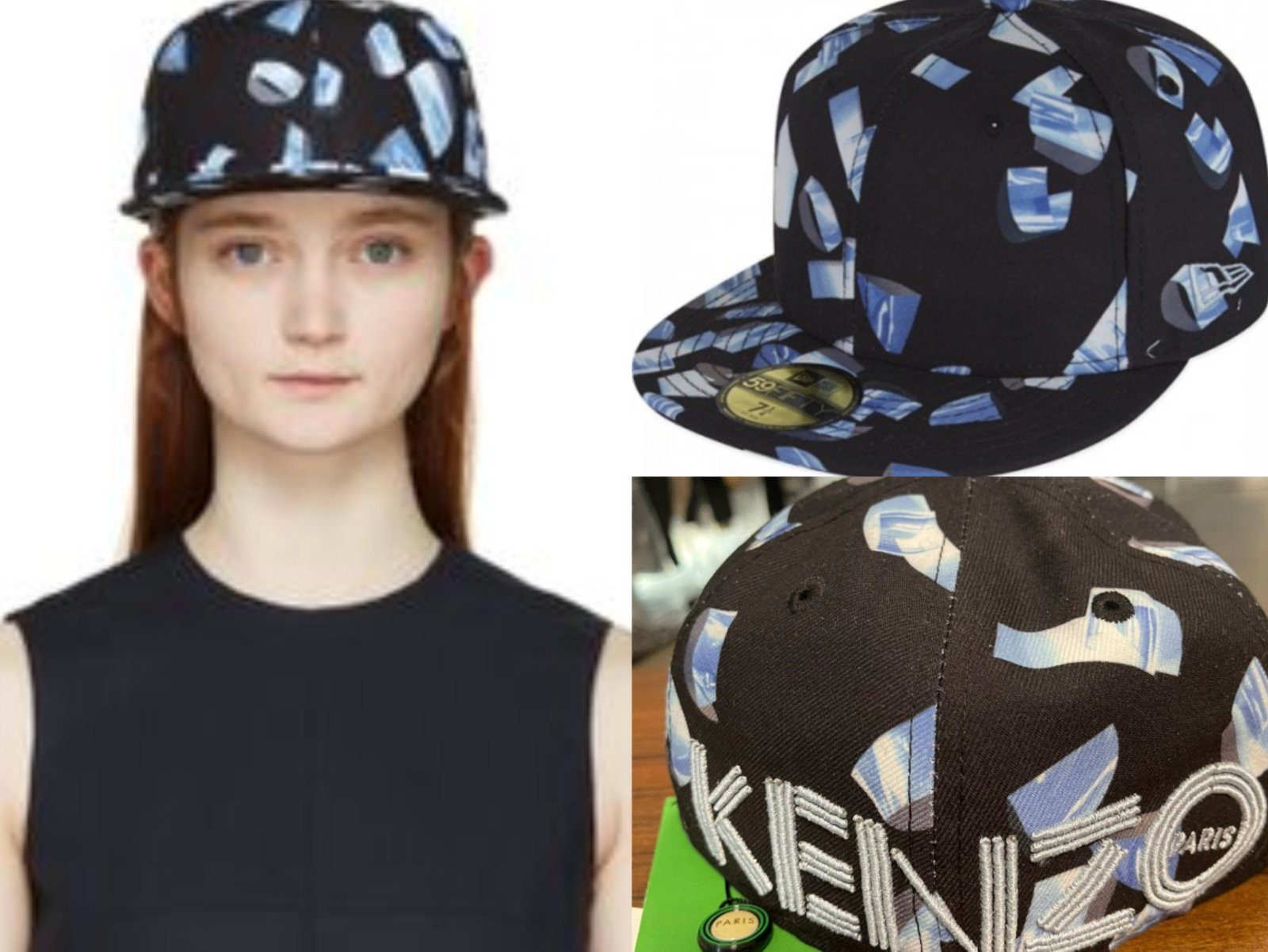 KENZO Baseball Cap KEN-001-Mix-AWE5HA00099-7-55-8cm