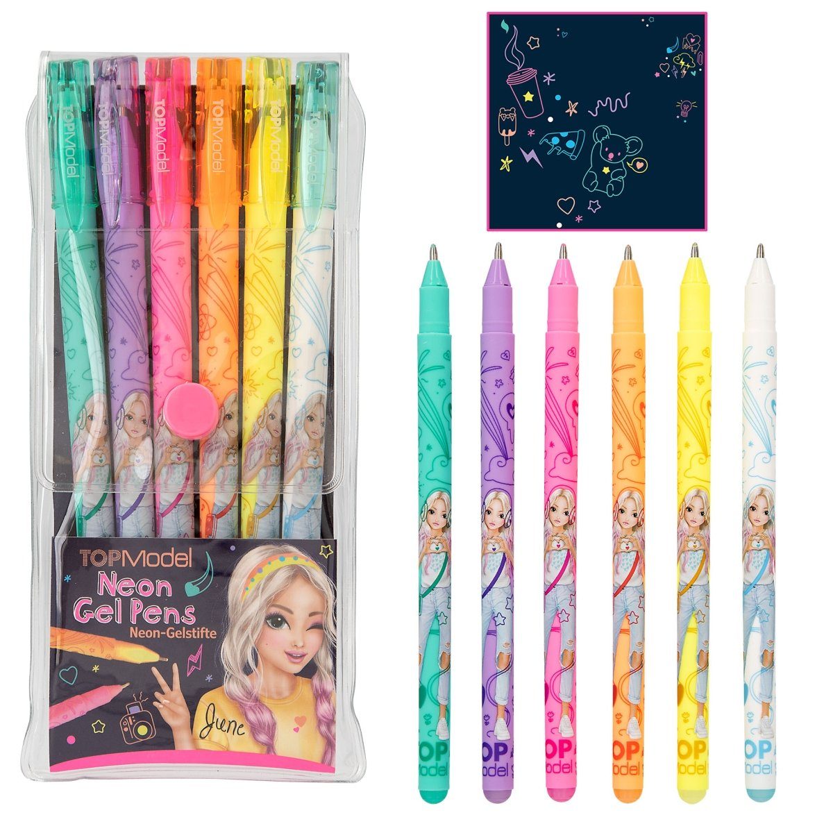 TOPModel Filzstift TOPModel Neon Gelstifte-Set