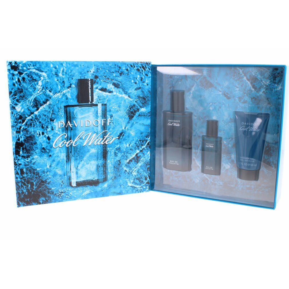 Davidoff Eau De Toilette Cool Water 3er Set Edt 75ml Edt Vapo 15mlbad