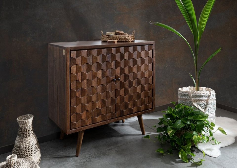 Massivmoebel24 Kommode StilmÖbel Kommode Im Retro Stil Mit 2