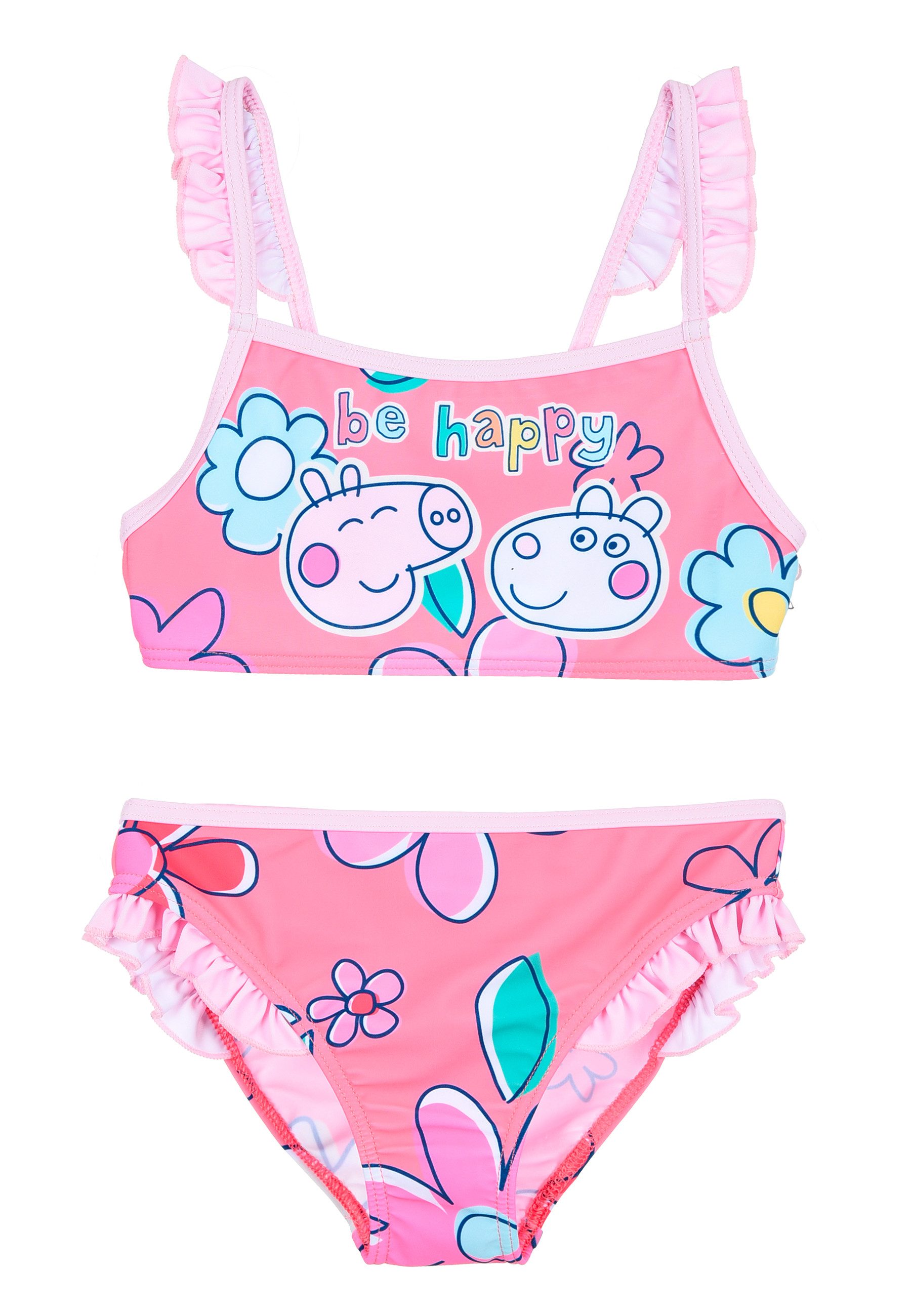 Peppa Pig Badeanzug Mädchen Bikini Bade-Set Kinder Bademode, Material ...