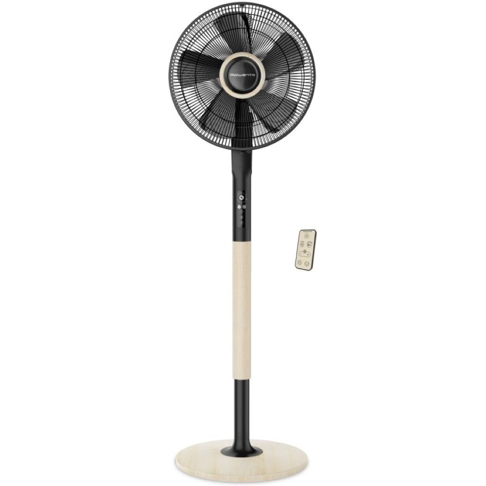 Rowenta Standventilator VU 5880 - Standventilator - schwarz/braun, Mit Fernbedienung