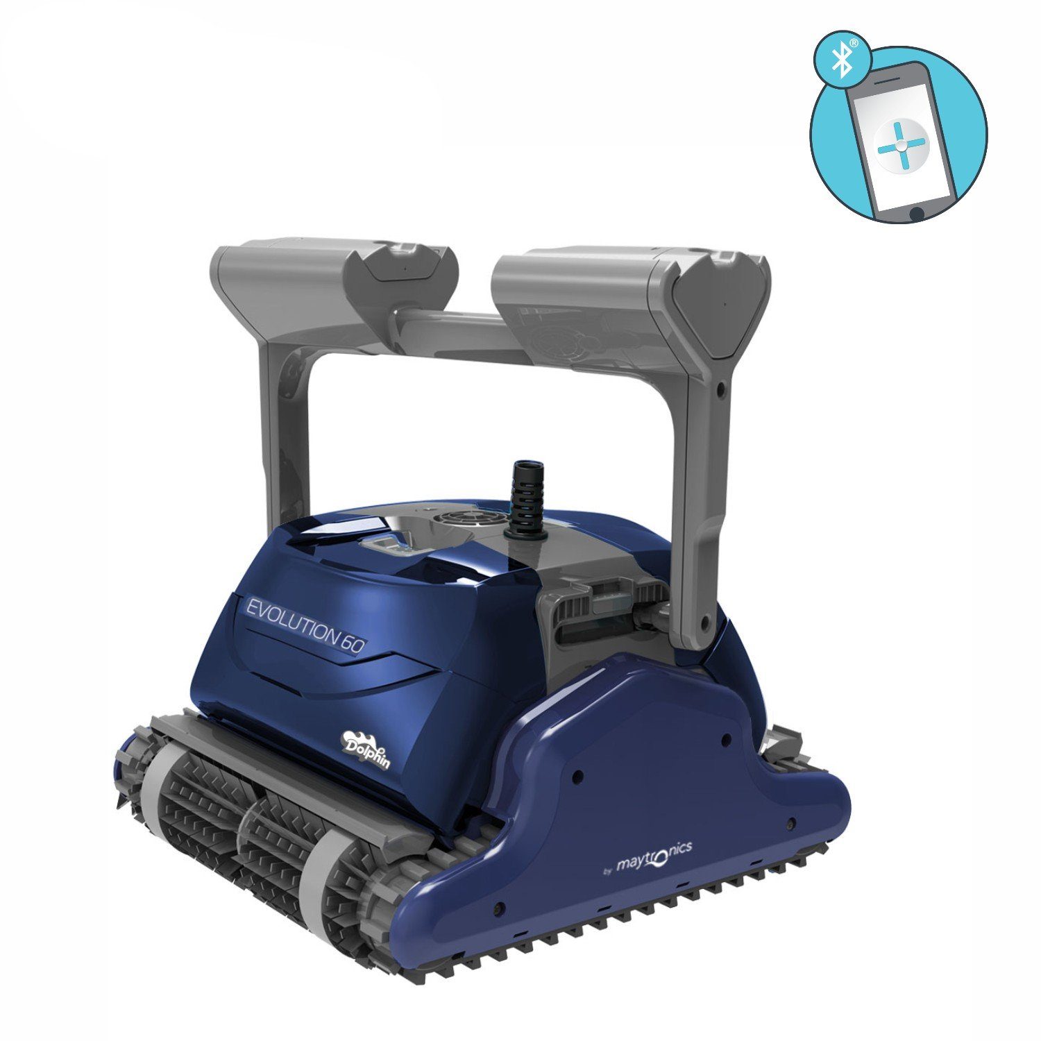 maytronics Poolroboter Poolroboter Dolphin Evolution F 60 mit Active Brush & Caddy App-Steuer