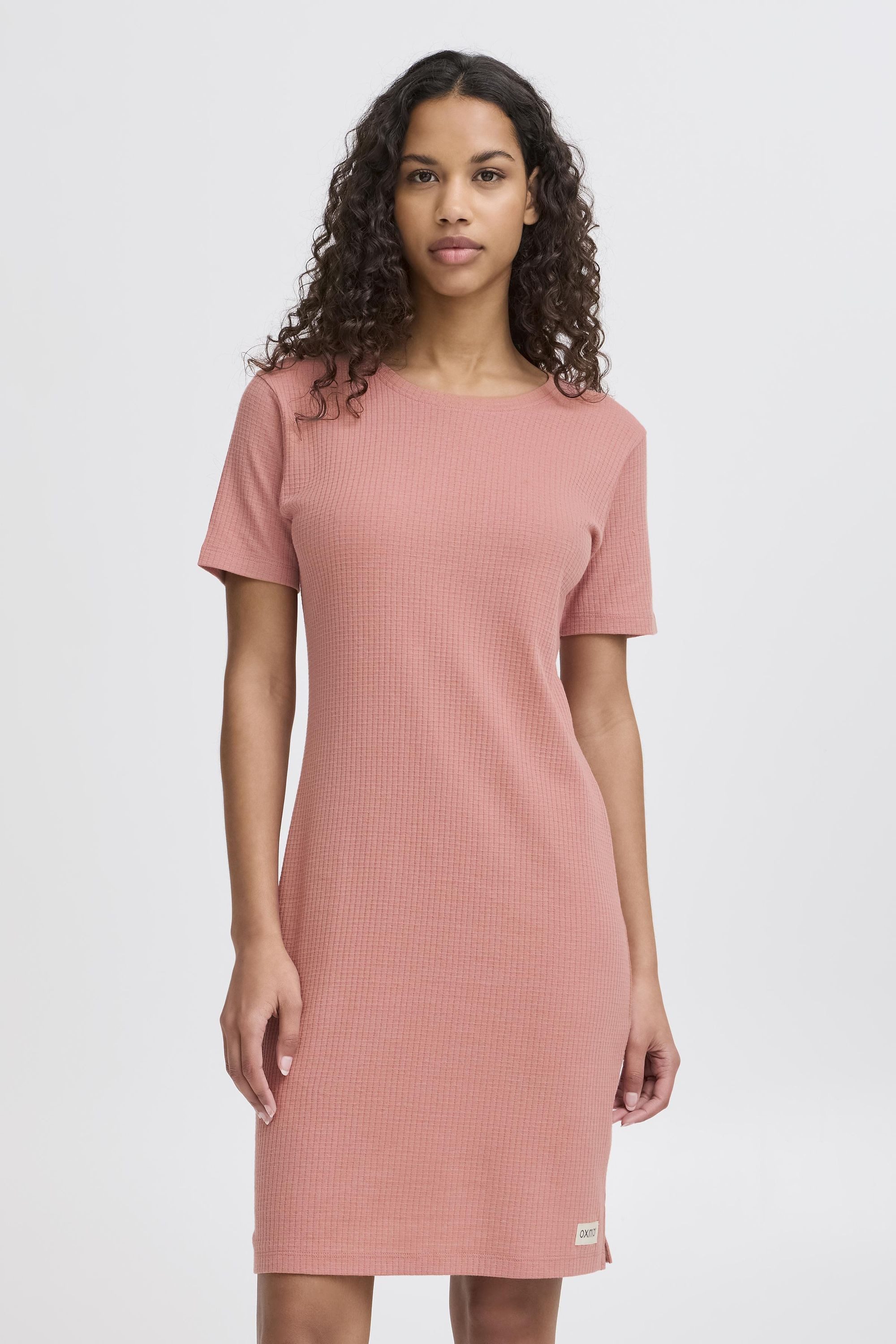 OXMO Midikleid OXPIMATTA Basic T-Shirt Kleid