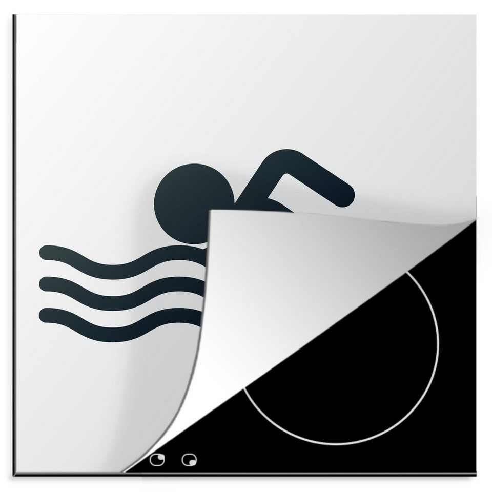 Muchowow Herdblende Abdeckplatte Eine Illustration Einer Schwimmenden
