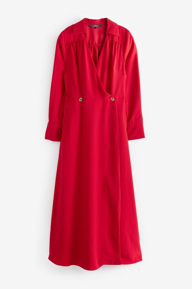 Next Midikleid Figurbetontes Midi Wickelkleid 1 Tlg
