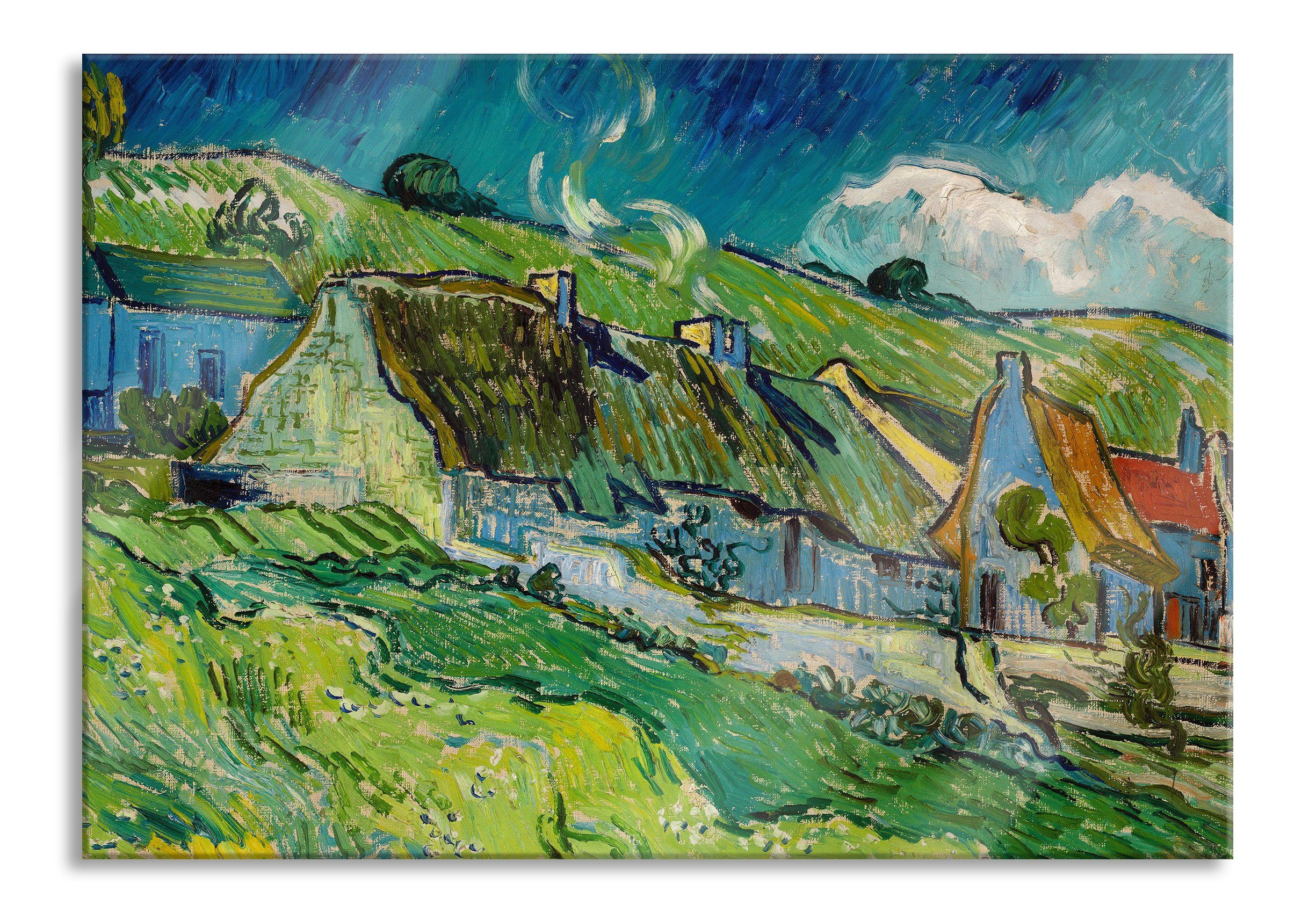 Pixxprint Glasbild Vincent Van Gogh Weizenfeld Mit Bauer Vincent Van