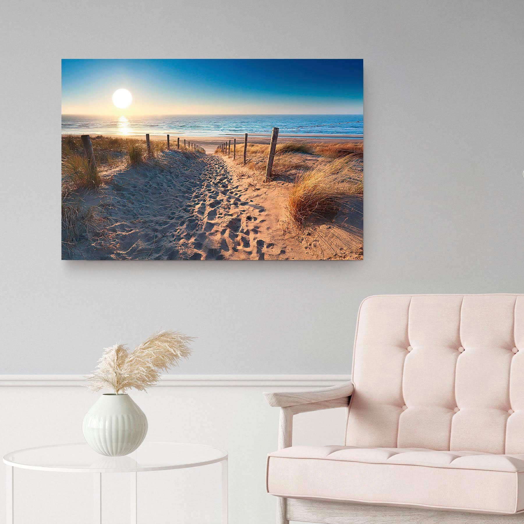 Holzbild »Deco Panel 60x90 Dune Path«, Hochwertiger Papierdruck ...