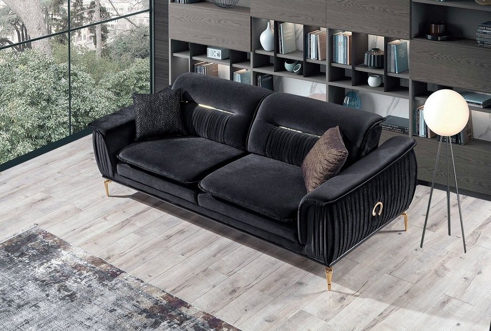 Villa Möbel 3 Sitzer Bologna Sofa Mit Umklappbarer Rückenlehne 1 Stk