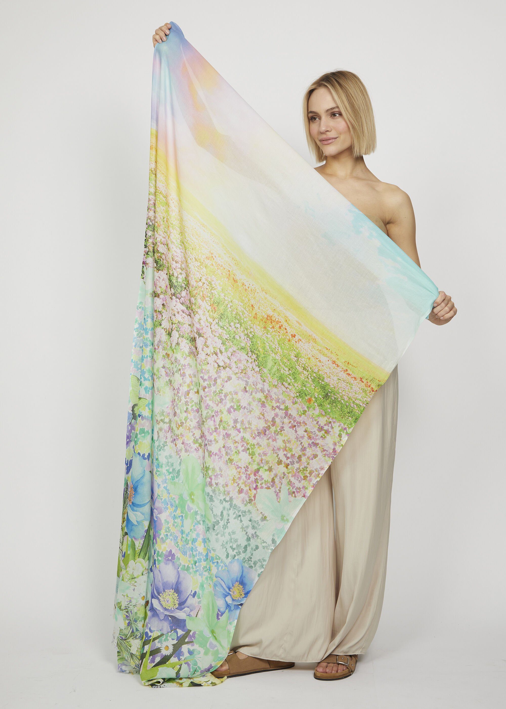 Codello Modeschal 1 St Mit Floralem Muster Flower Print Mit
