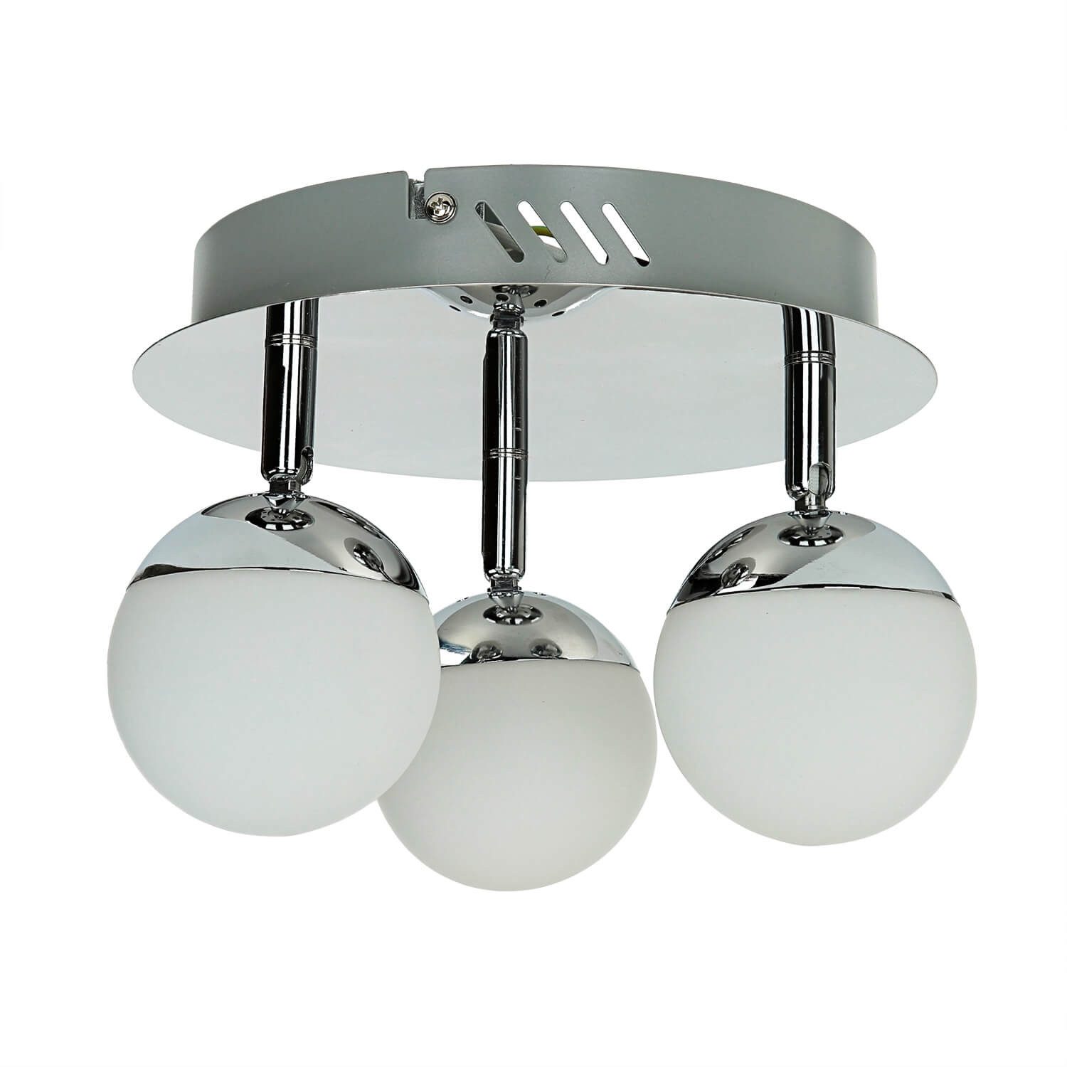 Licht Erlebnisse Deckenstrahler Nel Led Warmweiß Led Chrom Weiß 3000