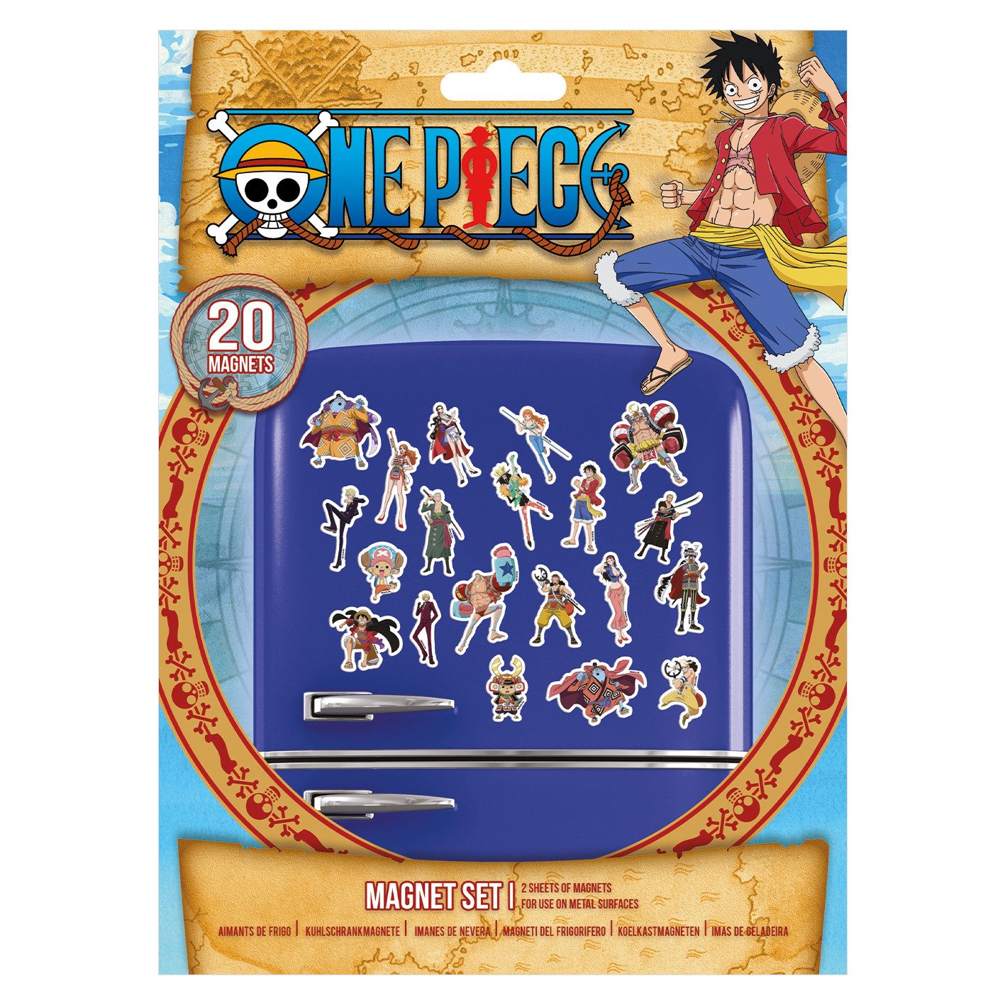 One Piece Anime Magnet One Piece Magnet Set Vol. 2 (NEU & OVP)