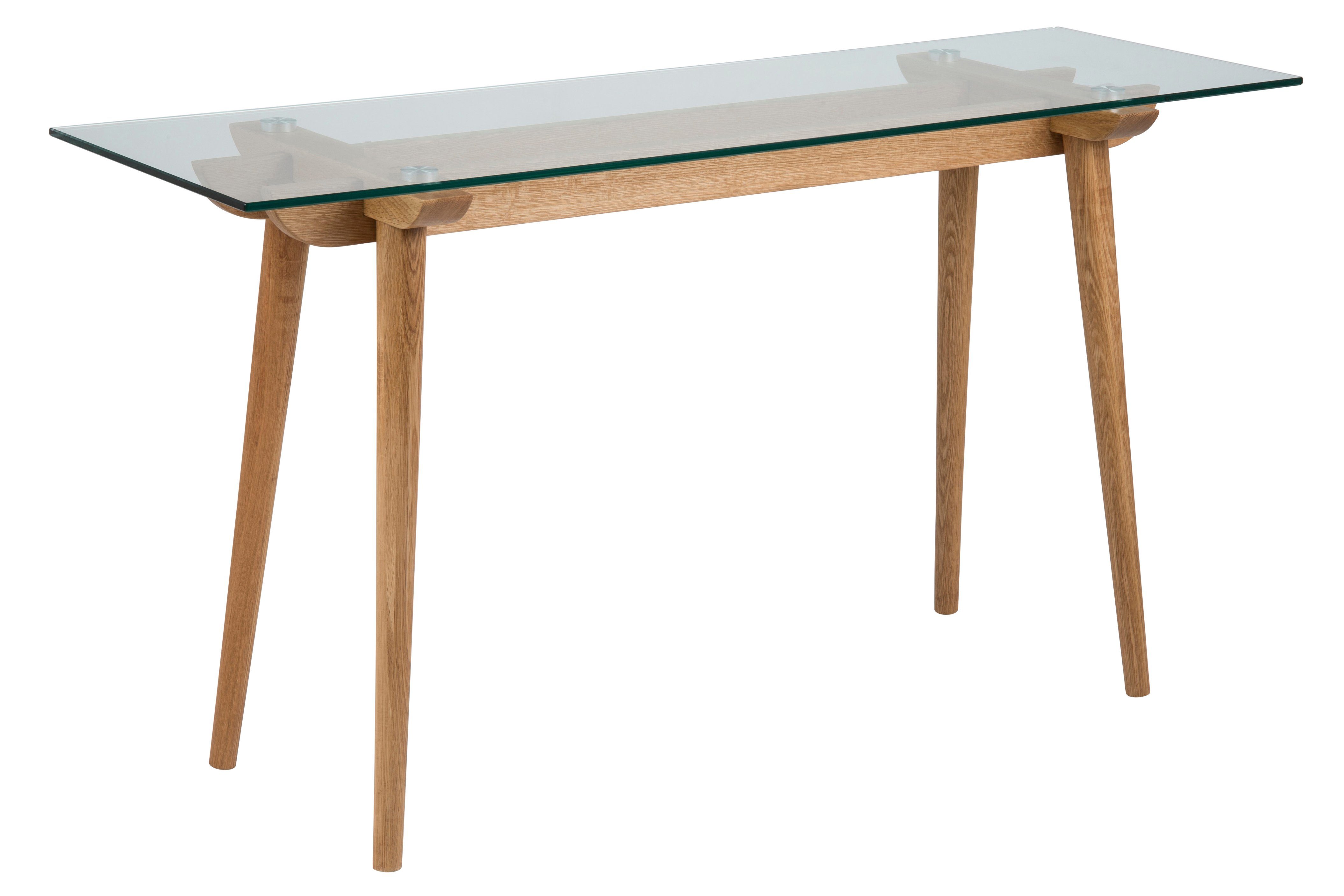 ebuy24 Konsolentisch Ted Konsolentisch Glas, Eiche.