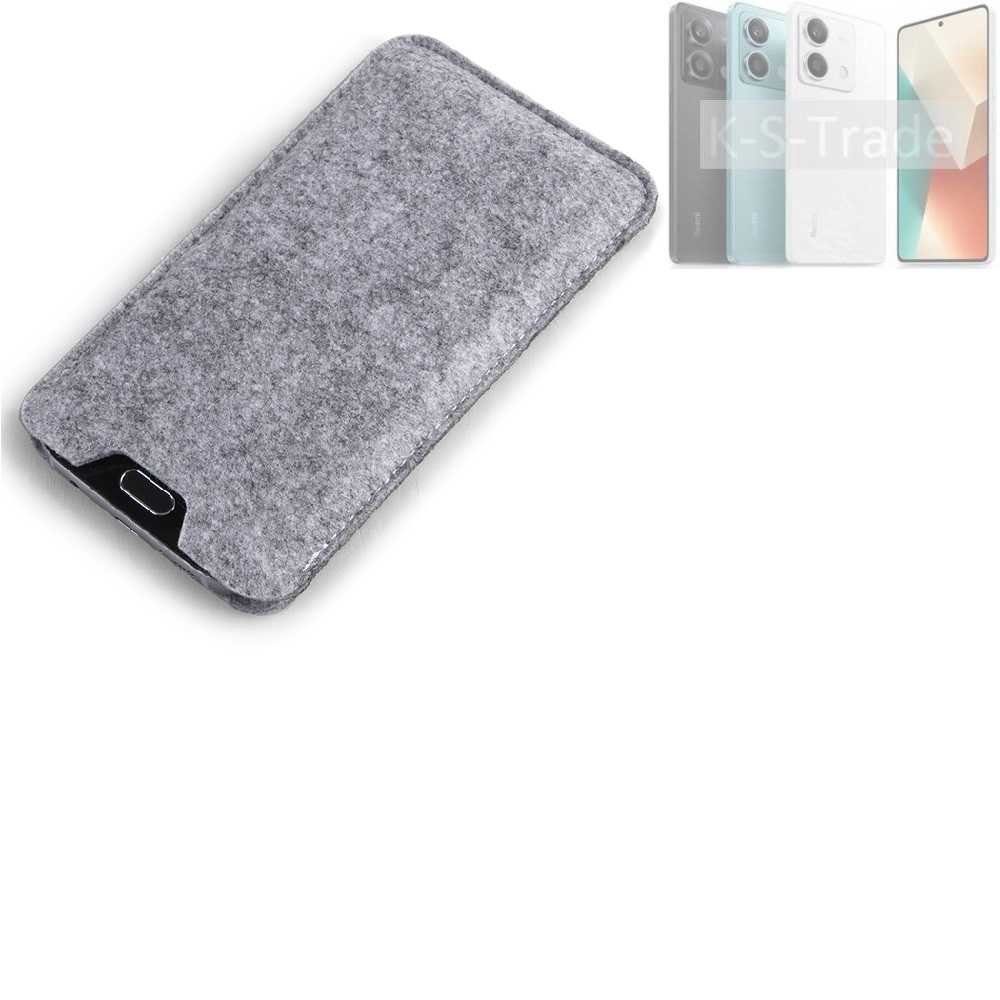 K S Trade Handyhülle Für Xiaomi Redmi Note 13 5g Filz Handyhülle