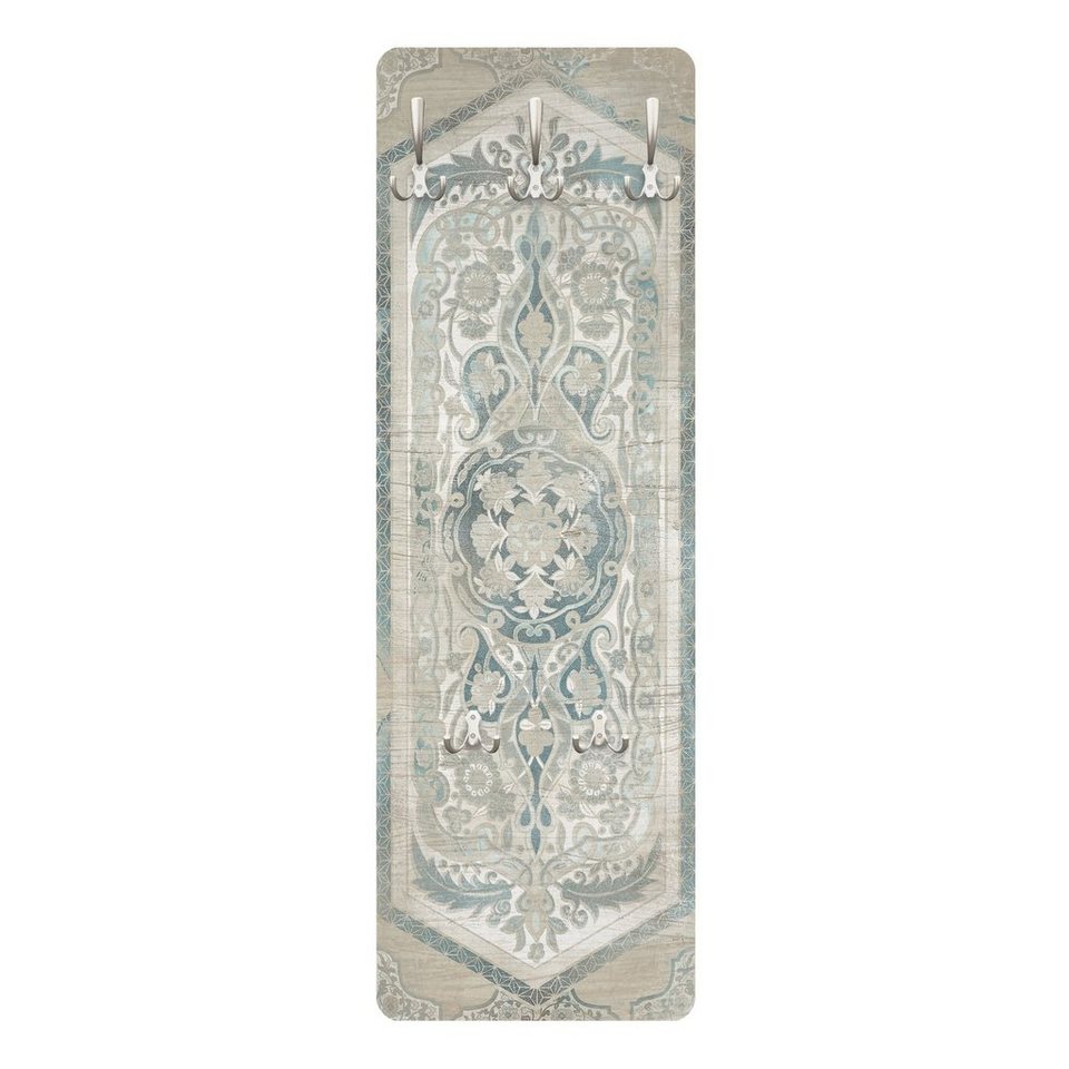Bilderdepot24 Garderobenpaneel Weiss Muster Orientalisch Retro Vintage