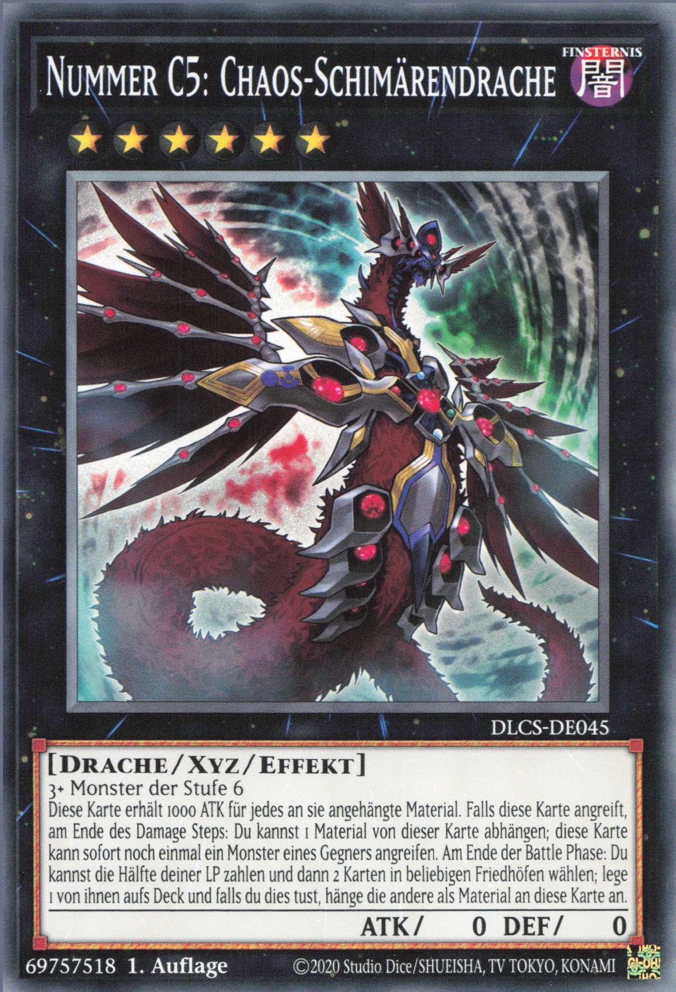 Recollectibles Sammelkarte Yugioh Karte Nummer C5 Chaos