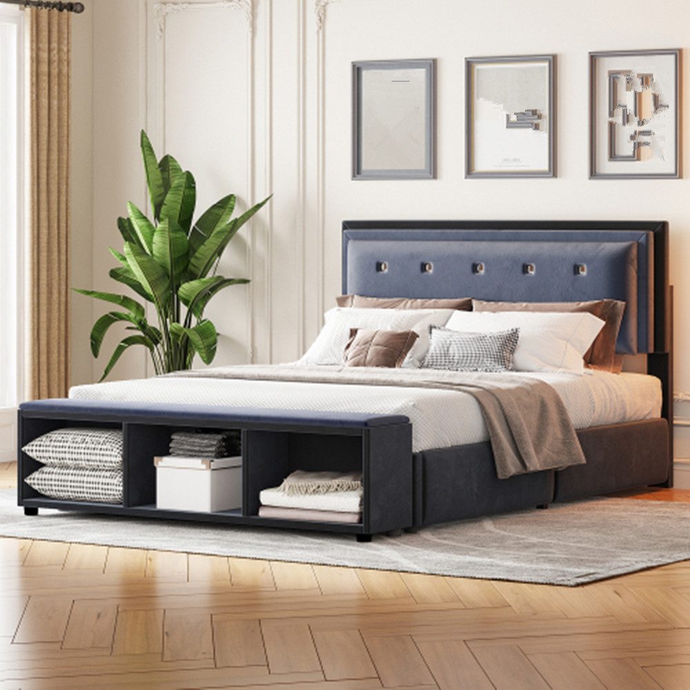 Xdeer Polsterbett Polsterbettdoppelbett 2 Ton Design