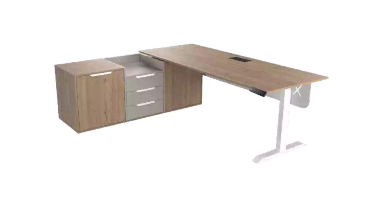 Jvmoebel Eckschreibtisch Chef Eckschreibtisch Büro Zimmer Möbel Design