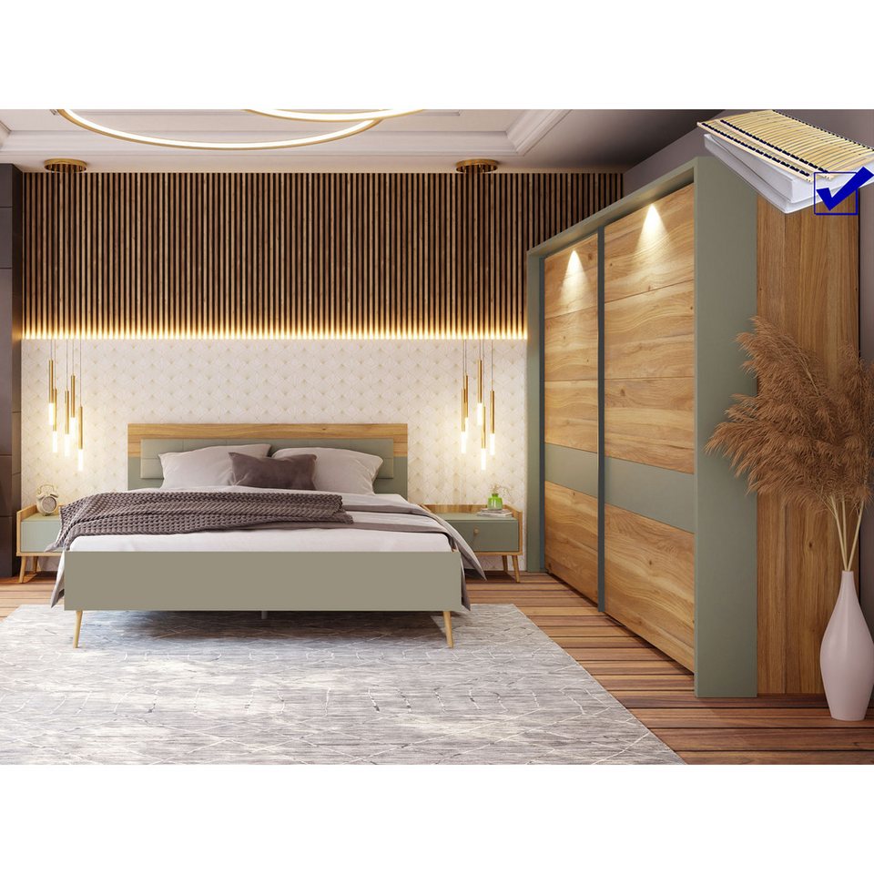 Expendio Schlafzimmer Set Wenke 35 Spar Set 8 Tlg Salbei